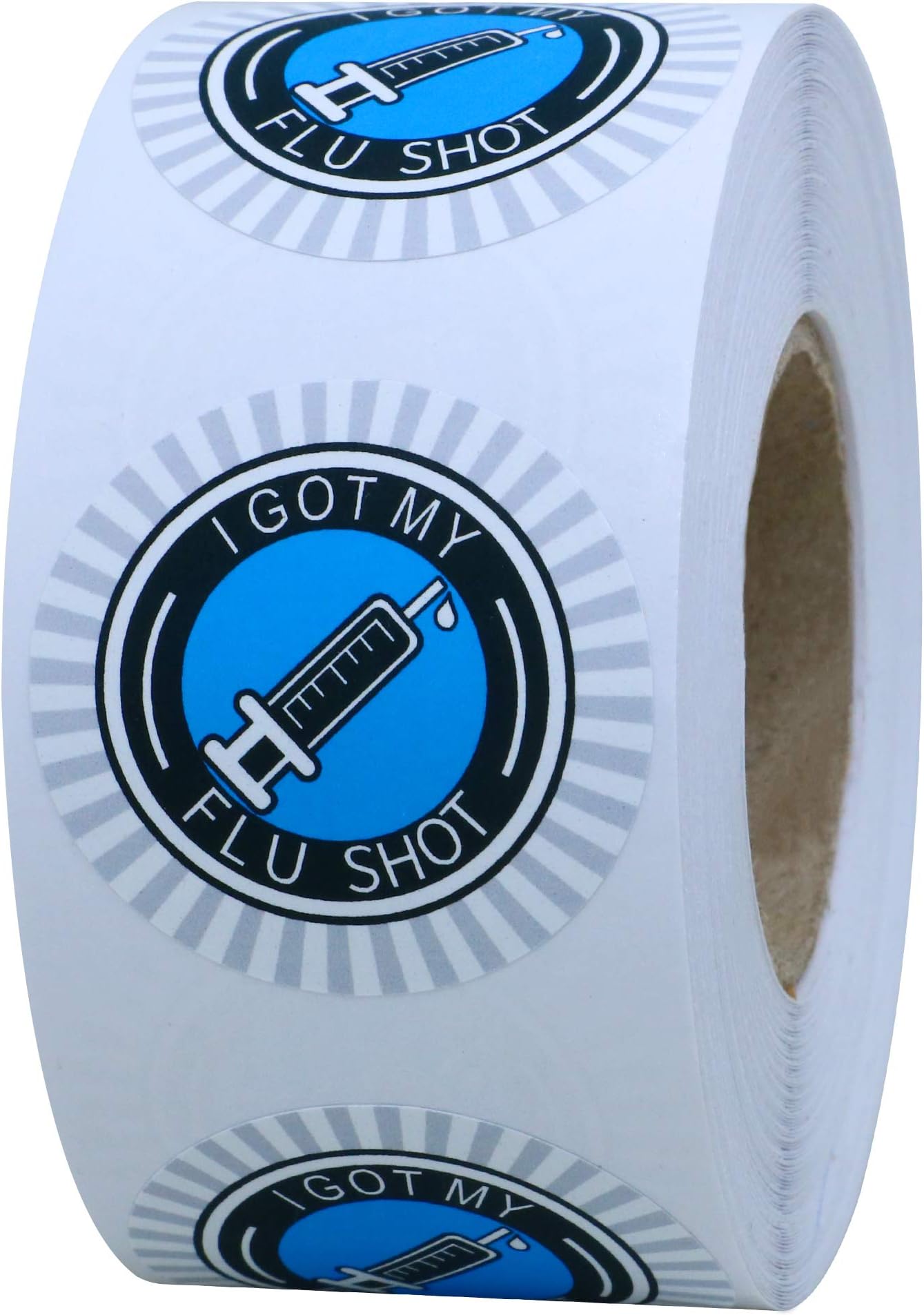 Amazon.com : Hybsk I Got My Flu Shot Stickers 1.5 Inch Tota 500 Labels ...