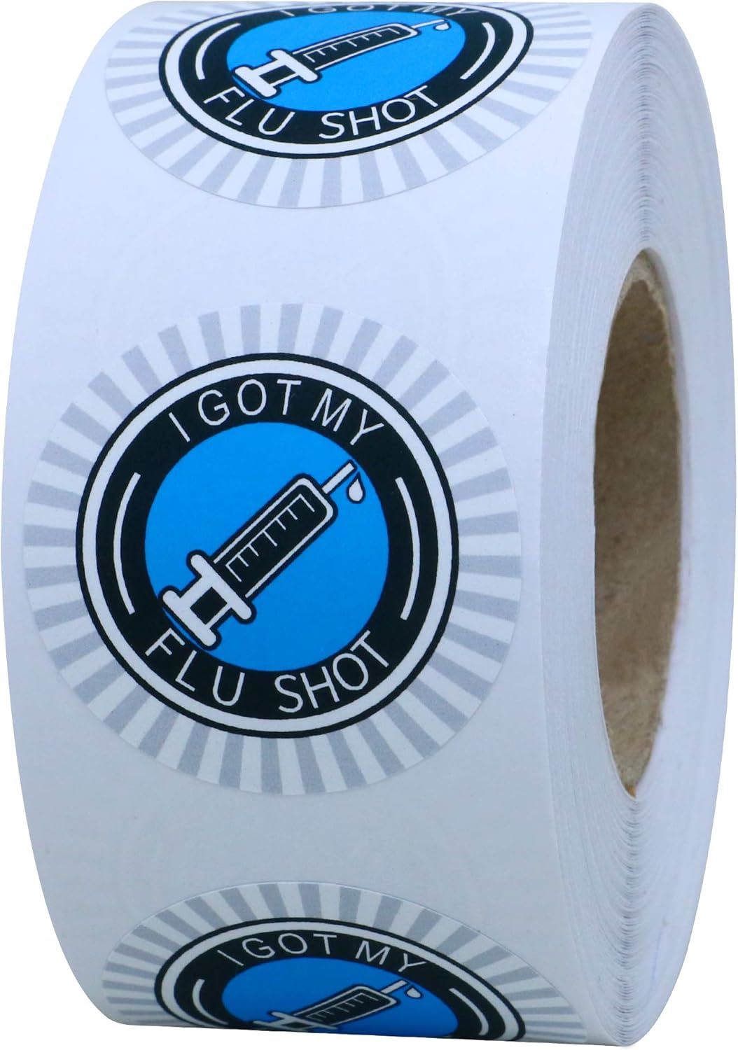 Amazon.com : Hybsk I Got My Flu Shot Stickers 1.5 Inch Tota 500 Labels ...