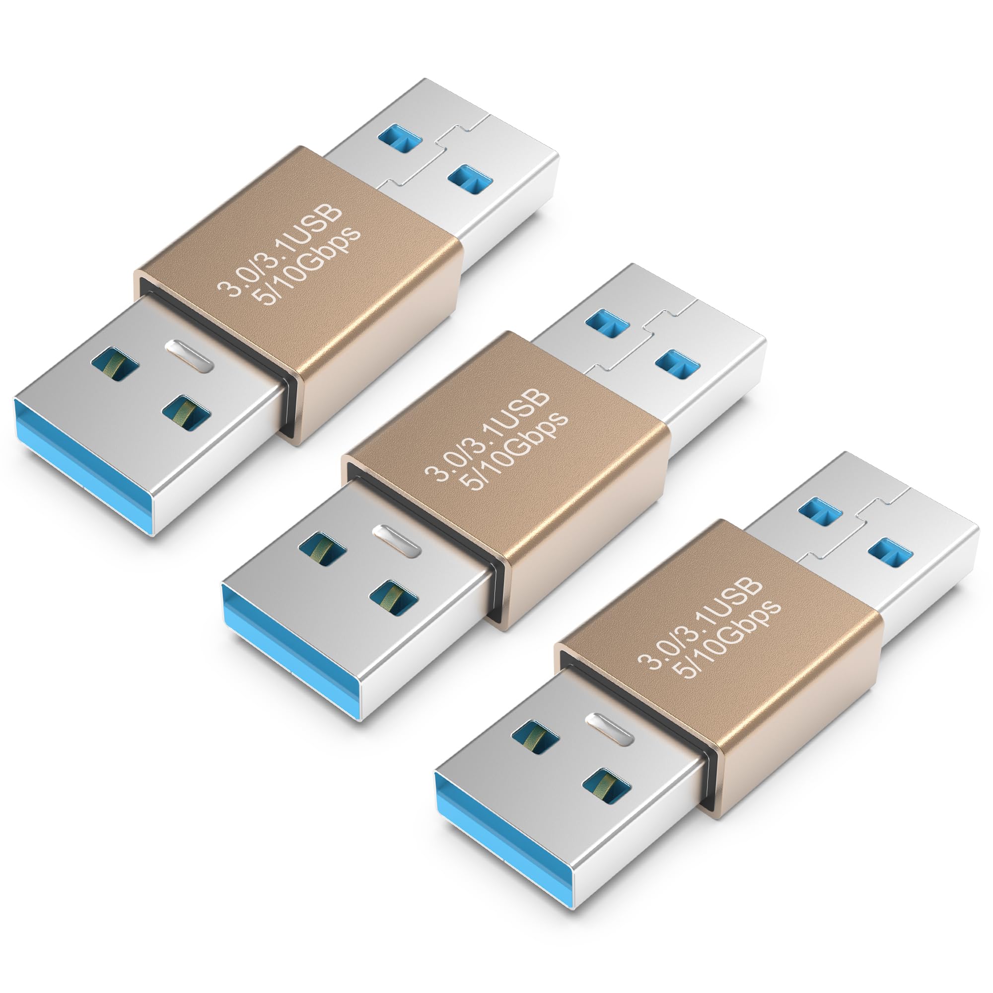 Amazon.com: sovunis 3Pack USB 3.1 Male to USB 3.1 Male Adapter, 10Gbps ...