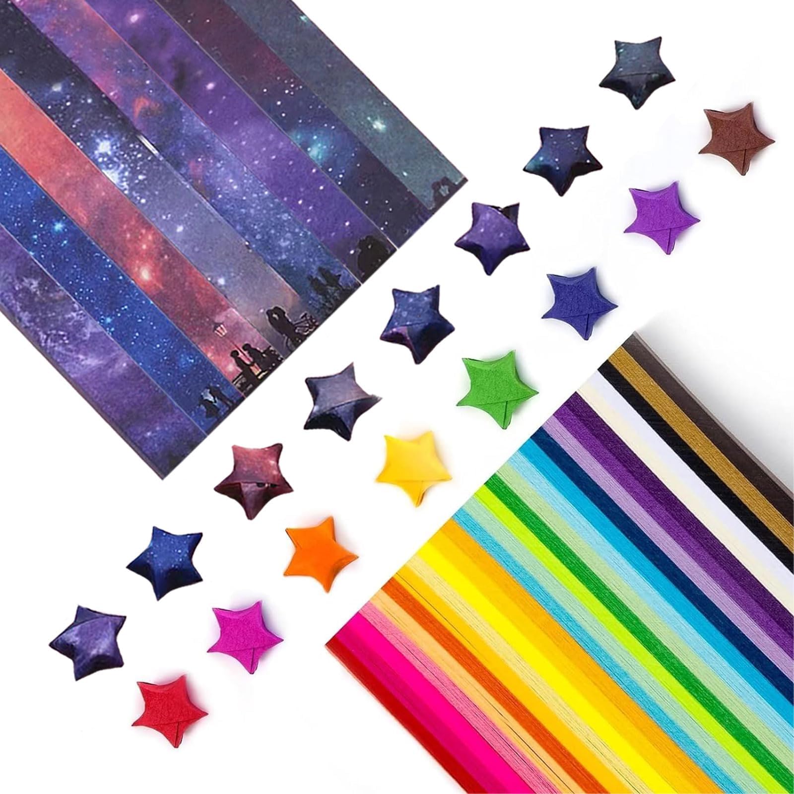 NEERIX 1080 Sheets Origami Star Paper Strips,Paper Star Strips,27 ...