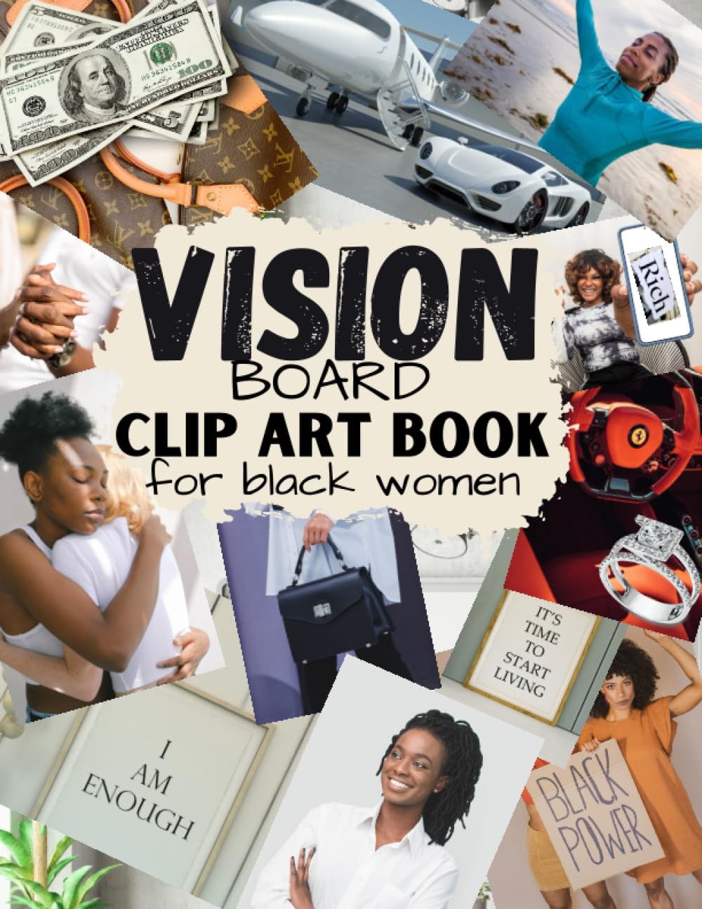 Vision Board Clip Art Book for Black Women: Create Powerful Vision ...