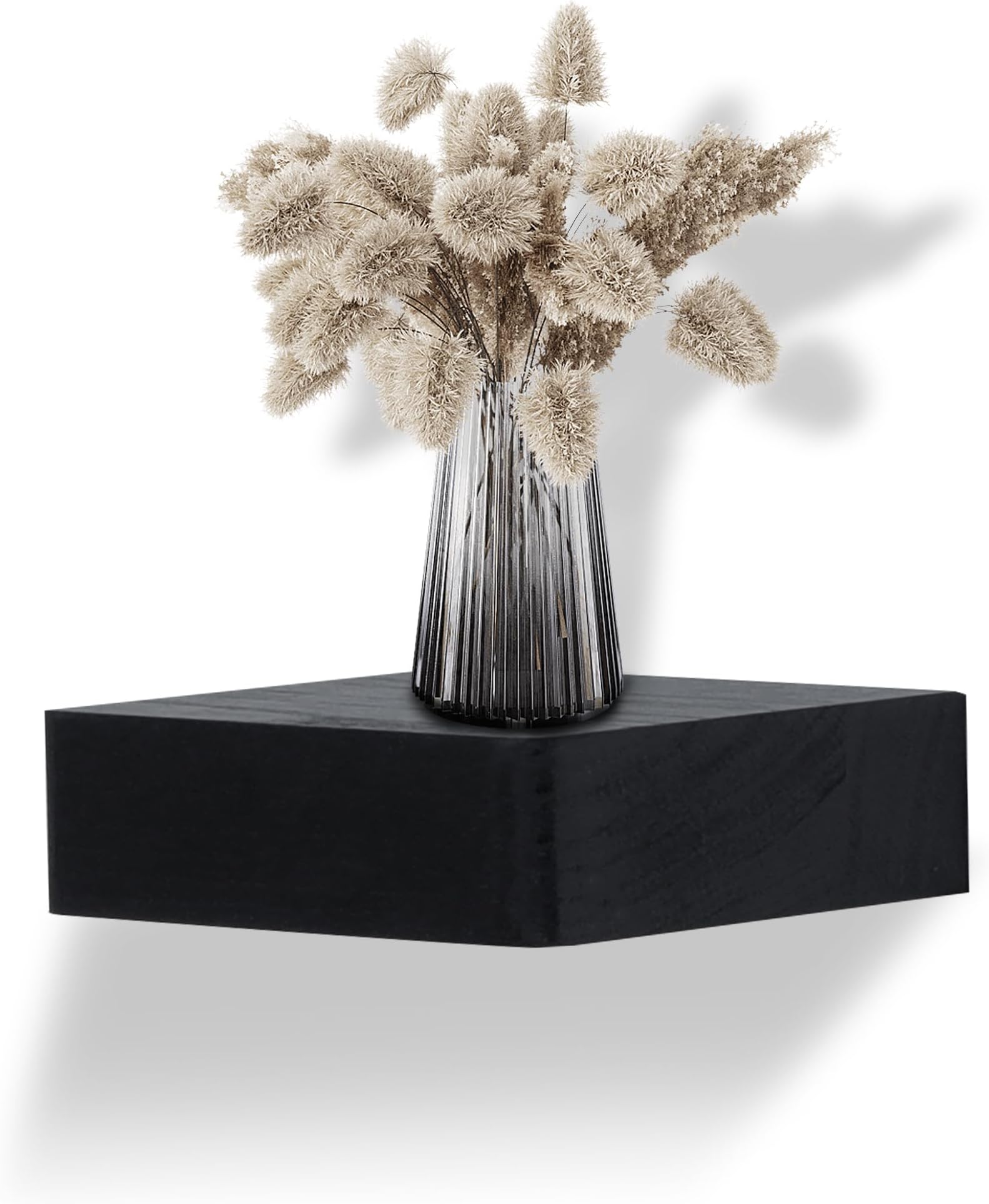 Amazon.com: WELLAND 9 1/4 inch Black Mission Floating Shelves for Wall ...