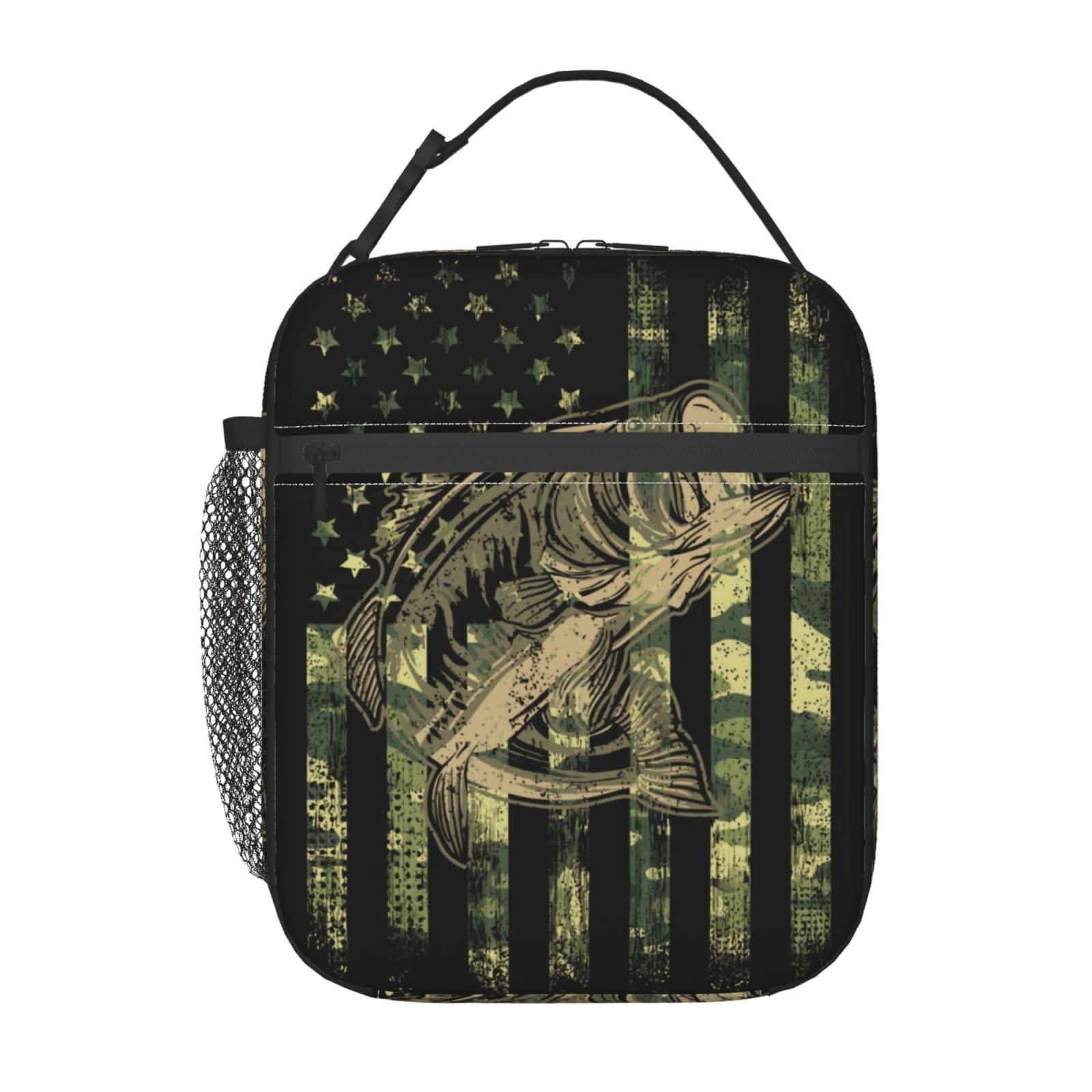 Amazon.com: Mrublnel Fishing Camouflage American Flag Bass Insulated ...