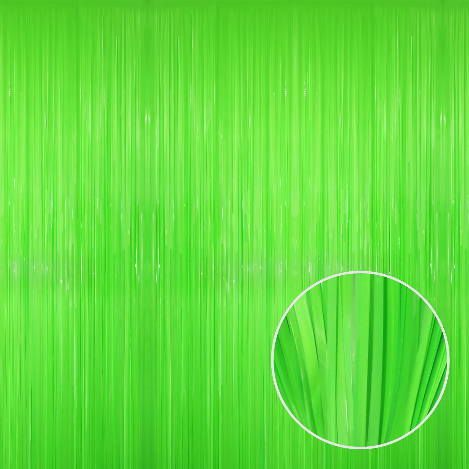 Amazon.com : VitalCozy 6 Pcs Neon Party Foil Fringe Curtains 3.28 x 8.2 ...