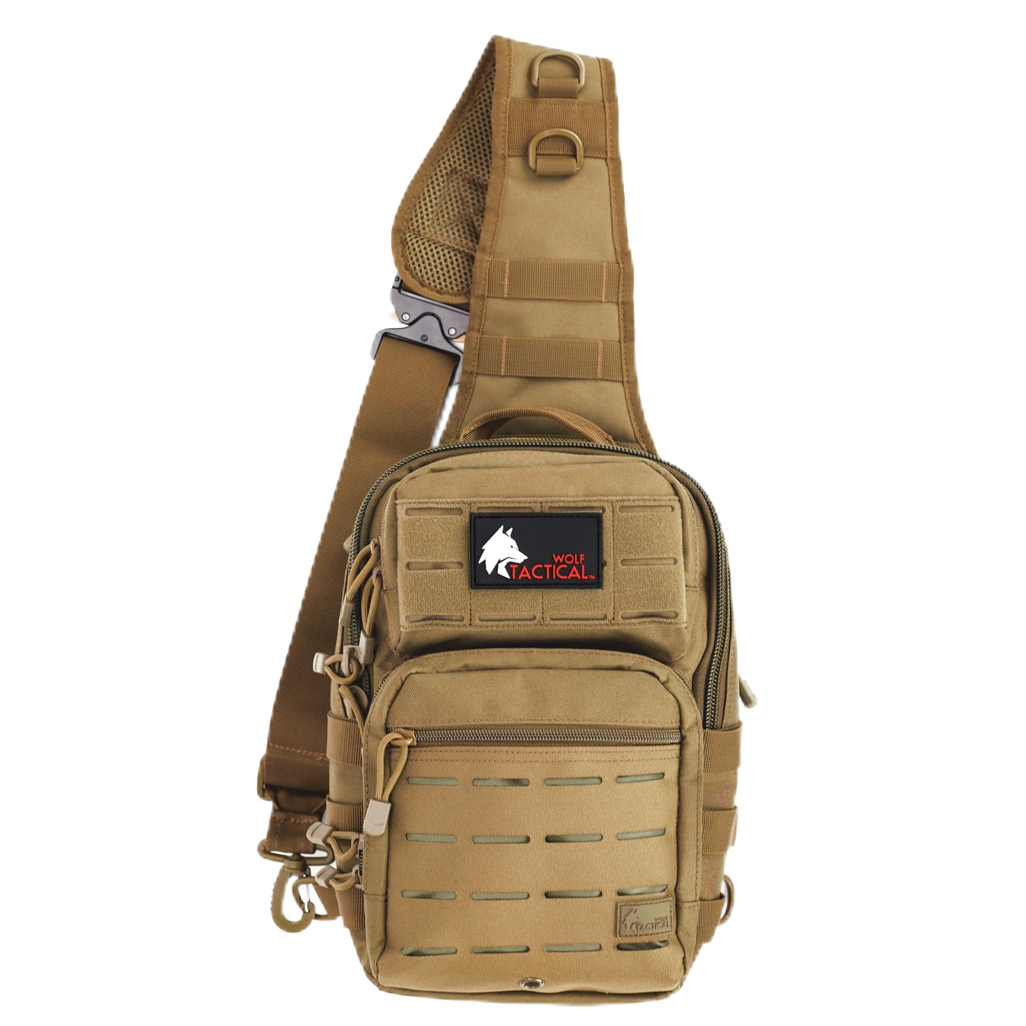 Amazon.com: WOLF TACTICAL EDC Sling Bag - Concealed Carry Shoulder Bag ...