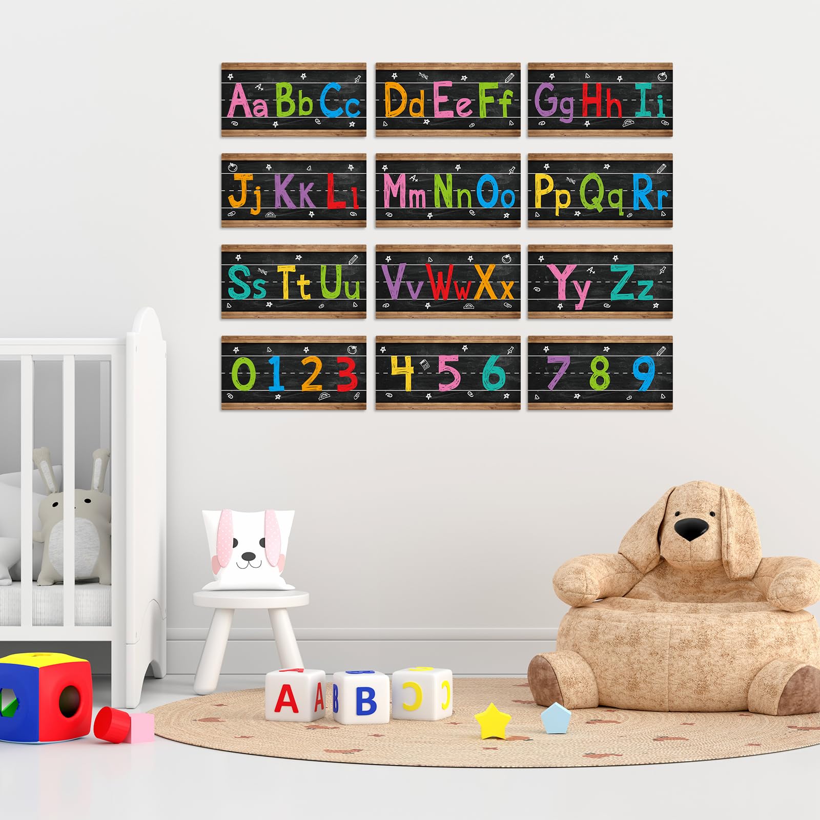 Snapklik.com : 12 Pieces Alphabet Bulletin Board Strips Set Alphabet ...
