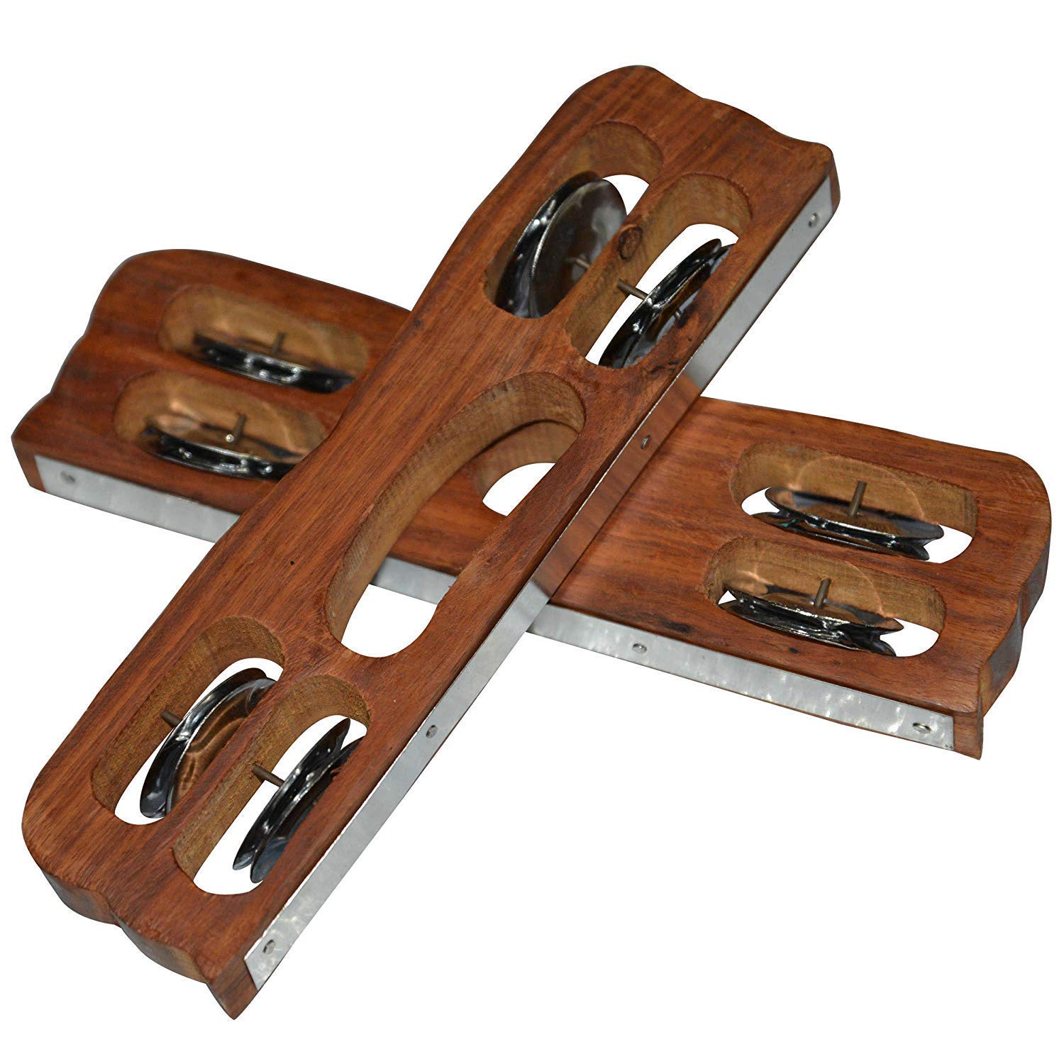 SM SAI MUSICAL Wooden Pair of Kartal/Hand-Cymbals Indian Musical ...