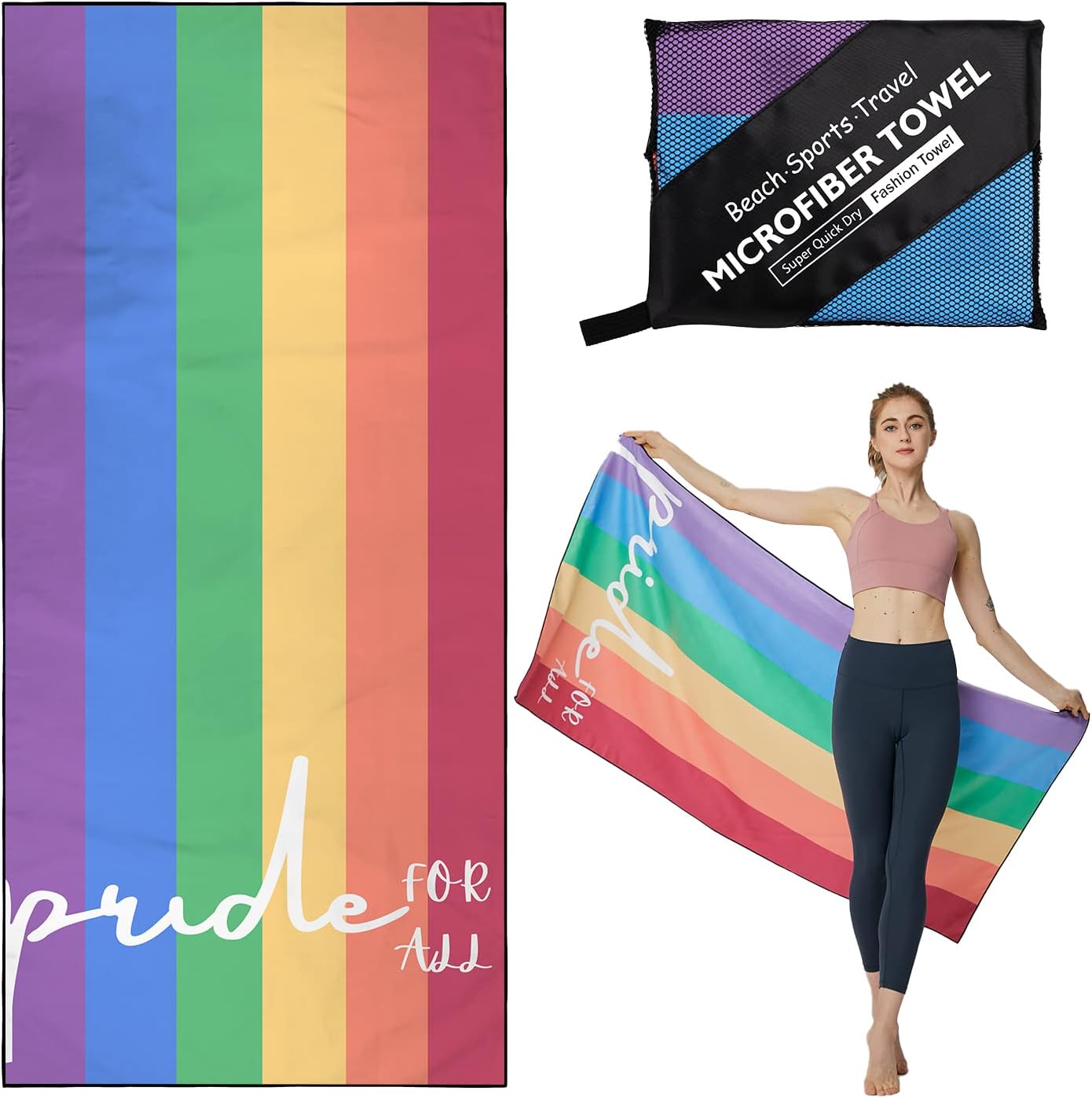 MOKANI Microfibre Beach Towel, Extra Large 180x90 cm Oversized ...