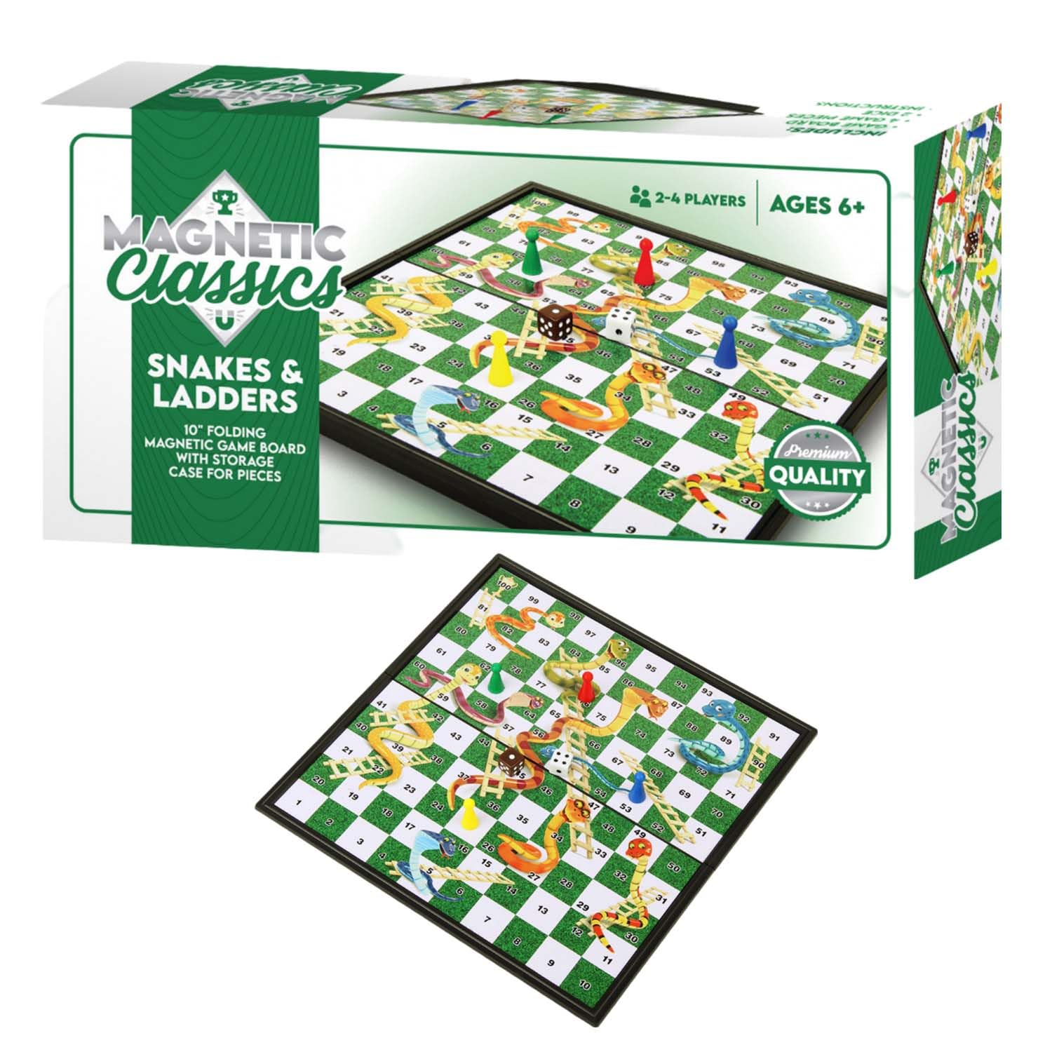 Tradeopia Magnetic Classics – 10 Inch Magnetic Snakes & Ladders ...