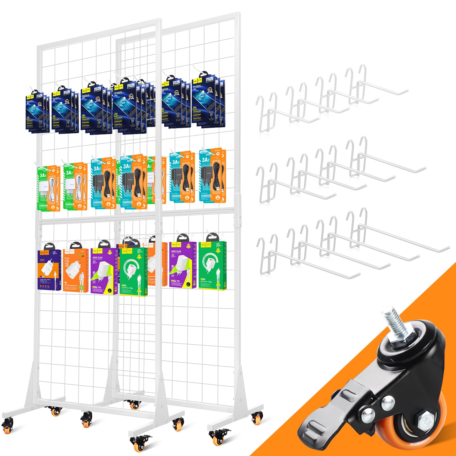 Amazon.com: ONULISS 2'x5.3' Grid Wall Panels with 12 Gridwall Hooks ...