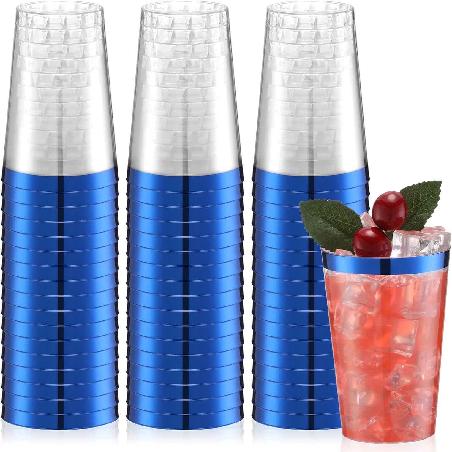 Amazon.com: GuassLee Christmas Disposable Cups - 50 Pack 12 OZ Clear ...
