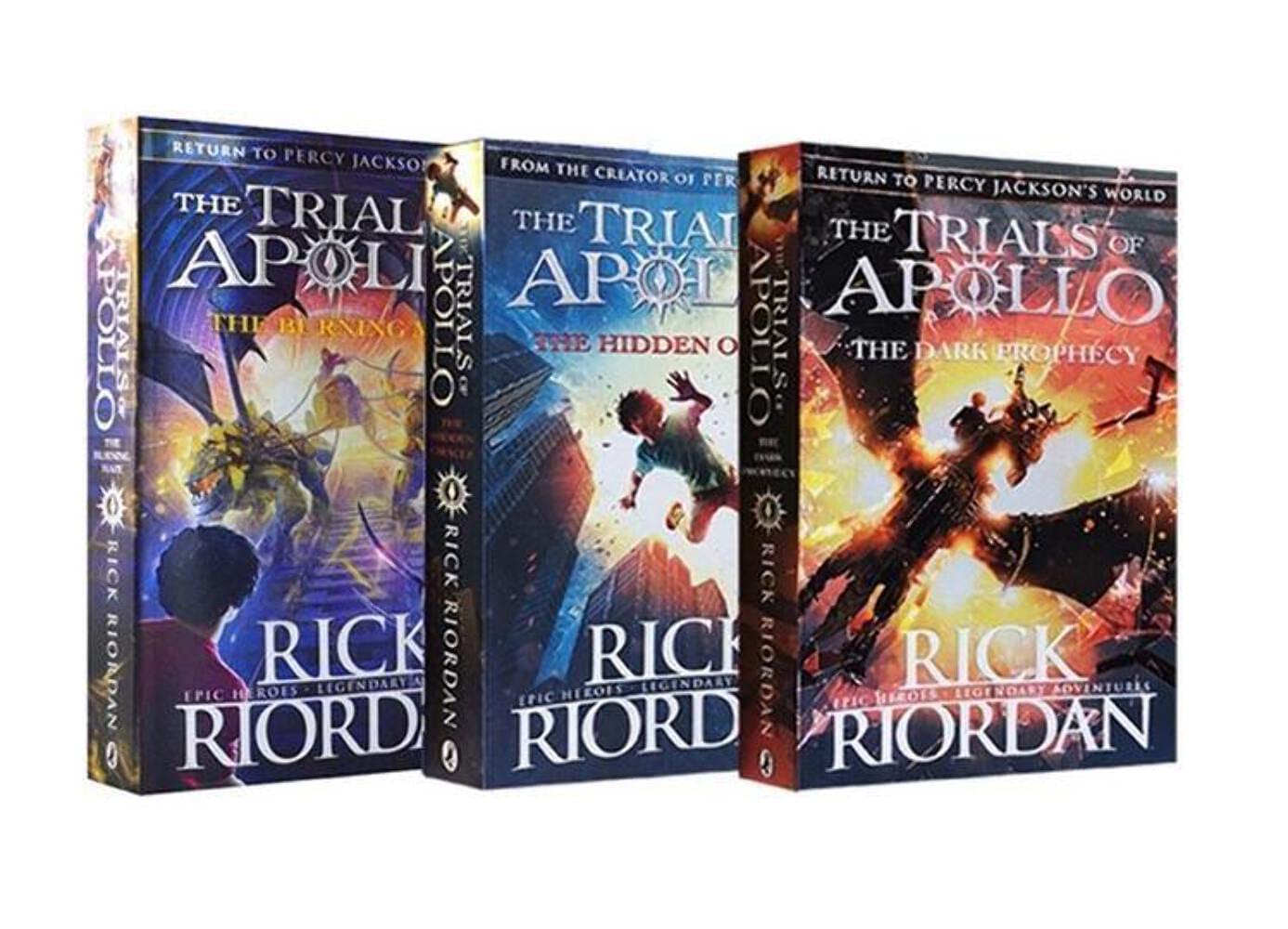 Rick Riordan Trials of Apollo Collection 3 Books Set (Dark prophecy ...