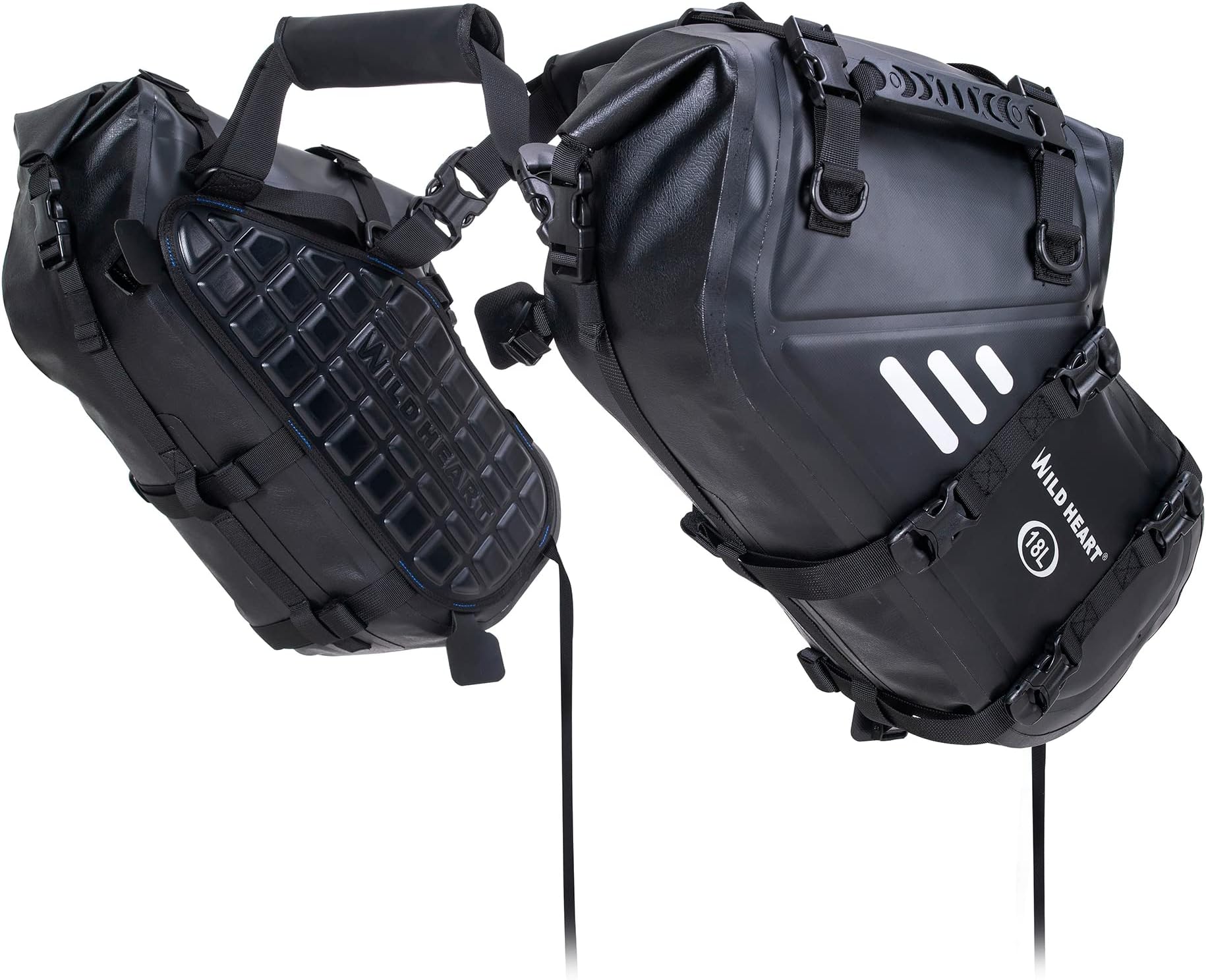 WILD HEART Waterproof Bag Motorcycle saddlebag 50L Tank Bag Motor Side ...