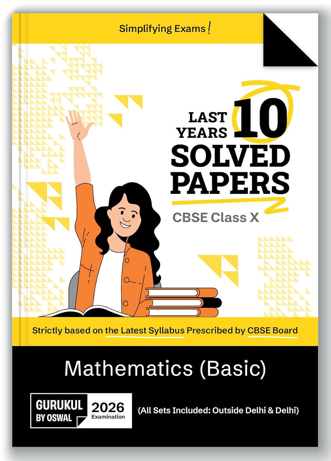 Gurukul By Oswal Mathematics (Basic) CBSE 10 Years Solved Papers Class ...