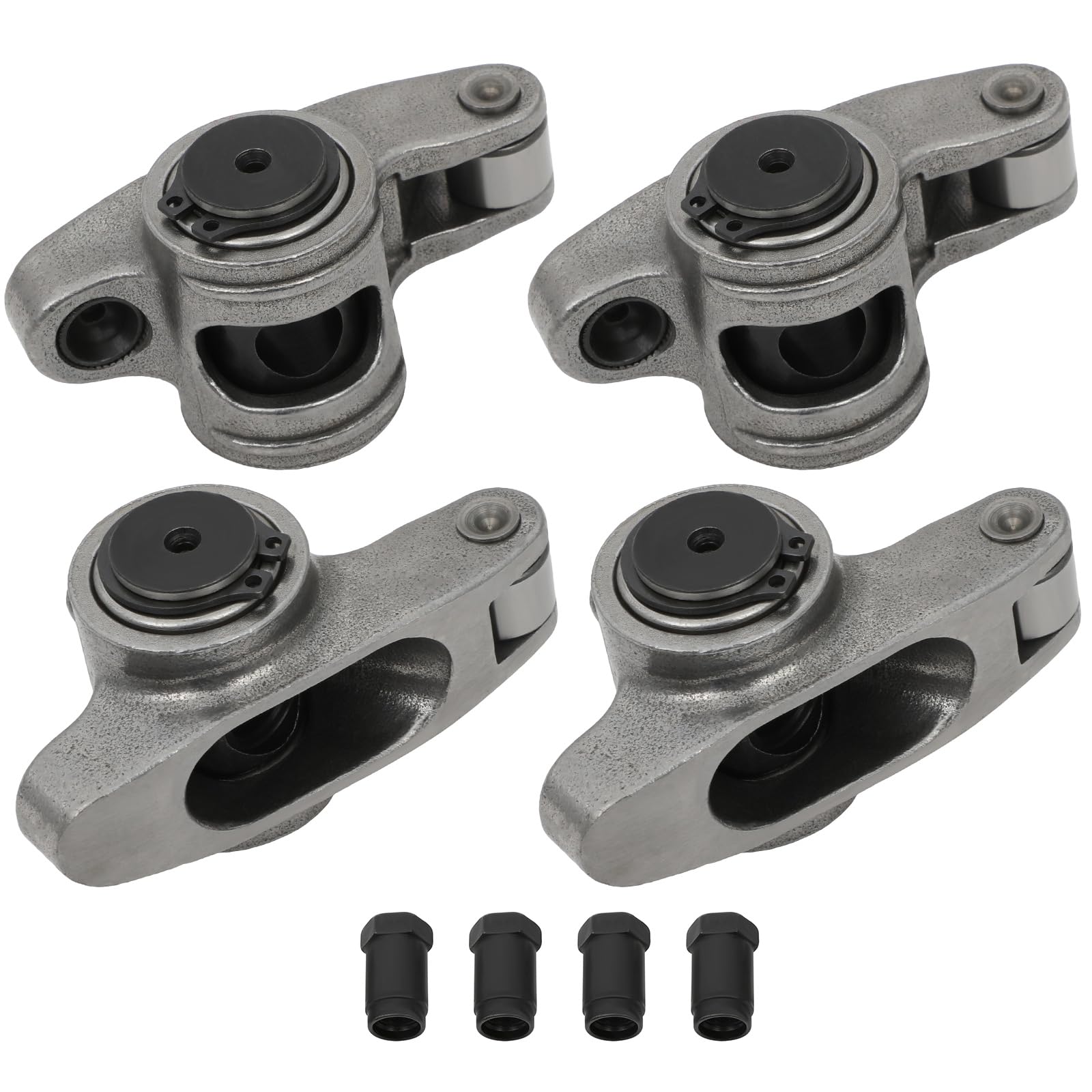 Amazon.com: CCIYU 4pcs Engine Roller Rocker Arm 1.6 Ratio 7/16" Studs ...