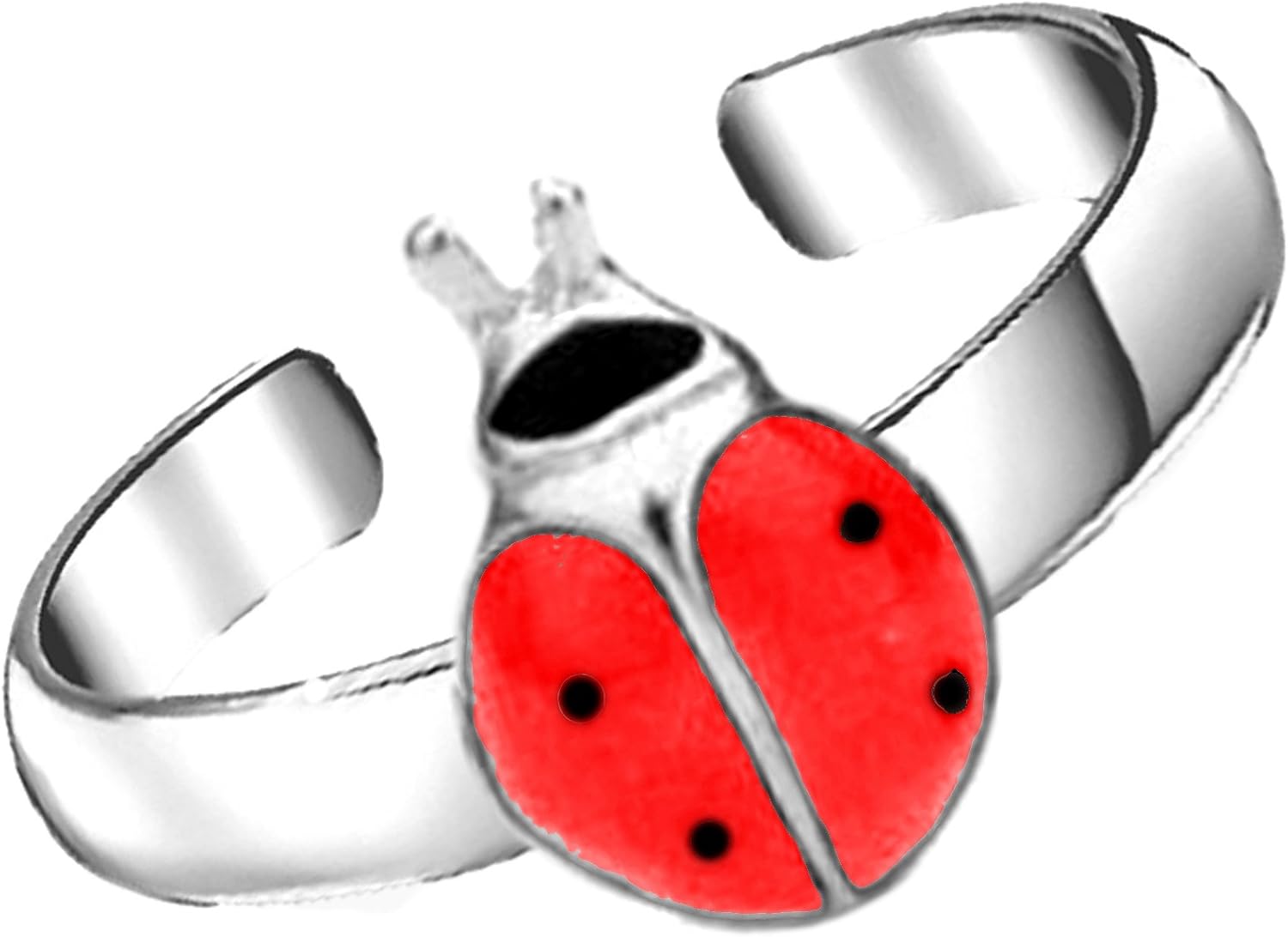 Amazon.com: Ritastephens Sterling Silver Lady Bug Enamel Ladybug ...