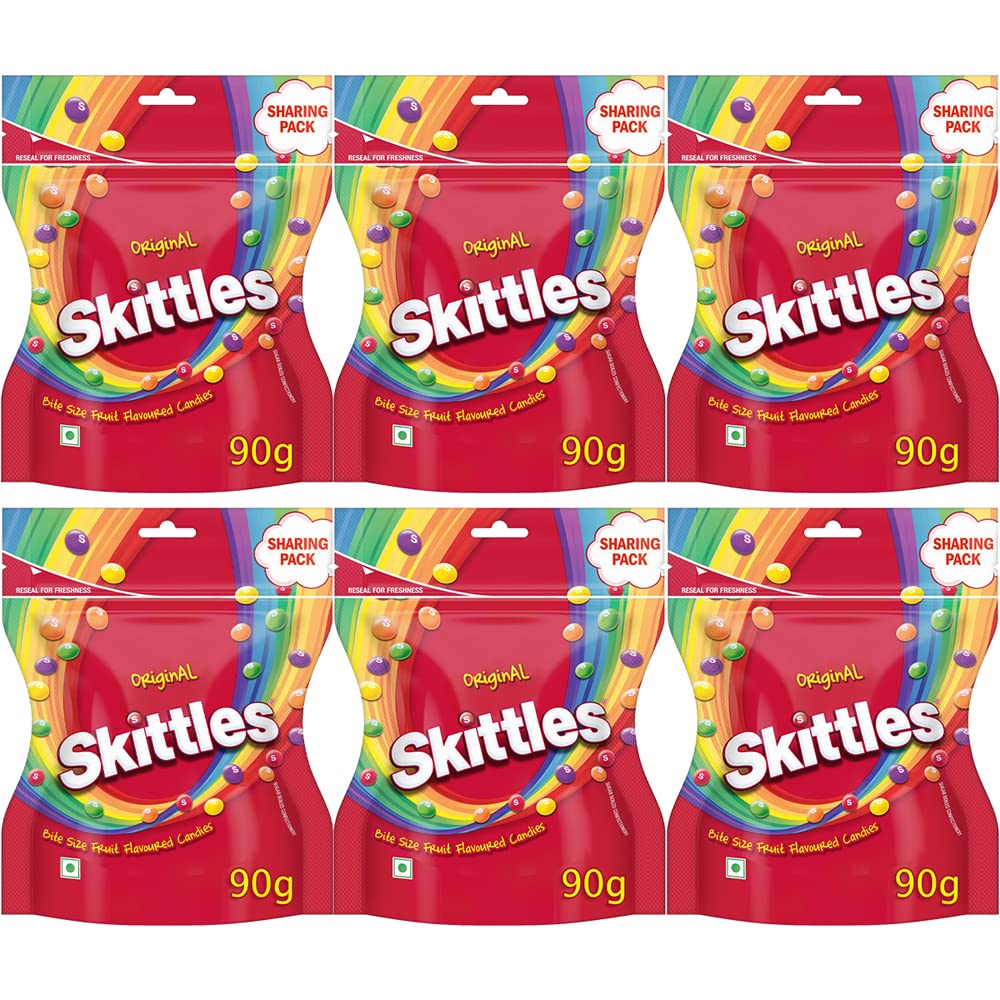 Skittles Original Chewy Fruit Candy Sharing Pack, Bite-Size Fruity ...