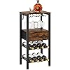 Amazon.com: 5-Tier Wine Rack Freestanding Floor, Liquor Bar Stand with ...