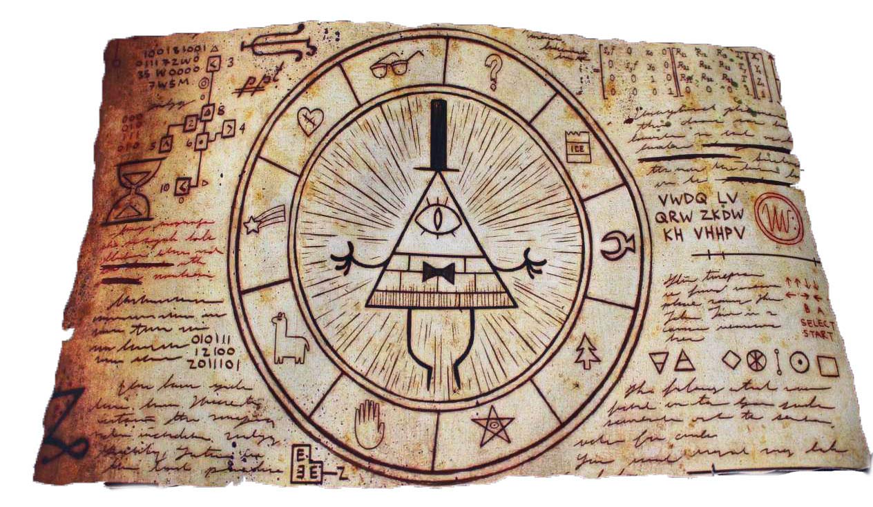 Buy Gravity falls Bill Cipher Magic Summoning Scroll Online at ...