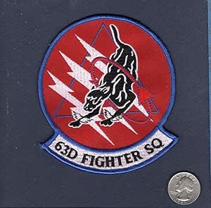 Amazon.com: 63Rd Fs Panthers F-16 Falcon USAF Fighter Squadron Patch ...