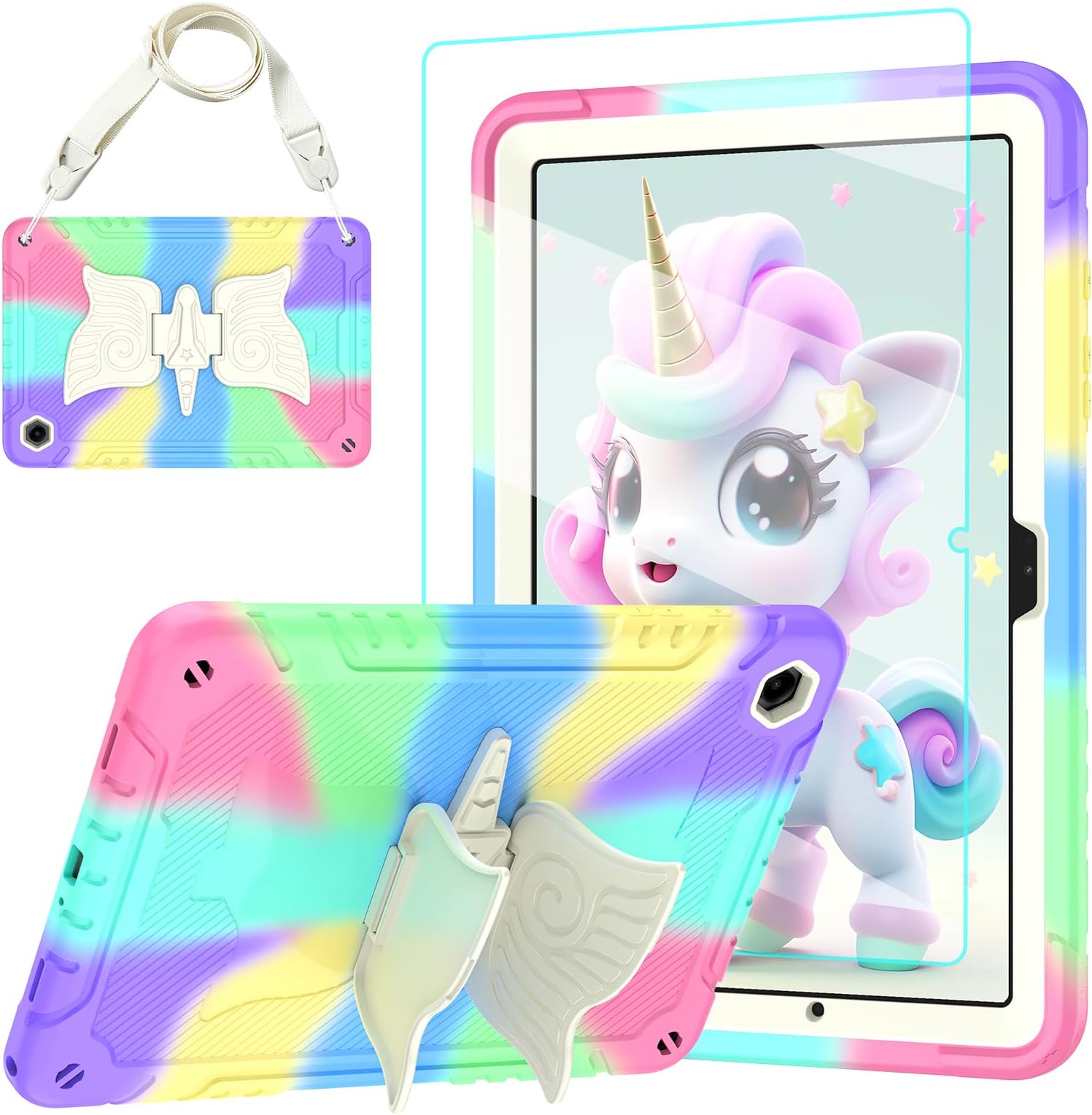 Amazon.com: Hello Kitty Tablet Case for Kids - Bundle with Rubber Hello ...