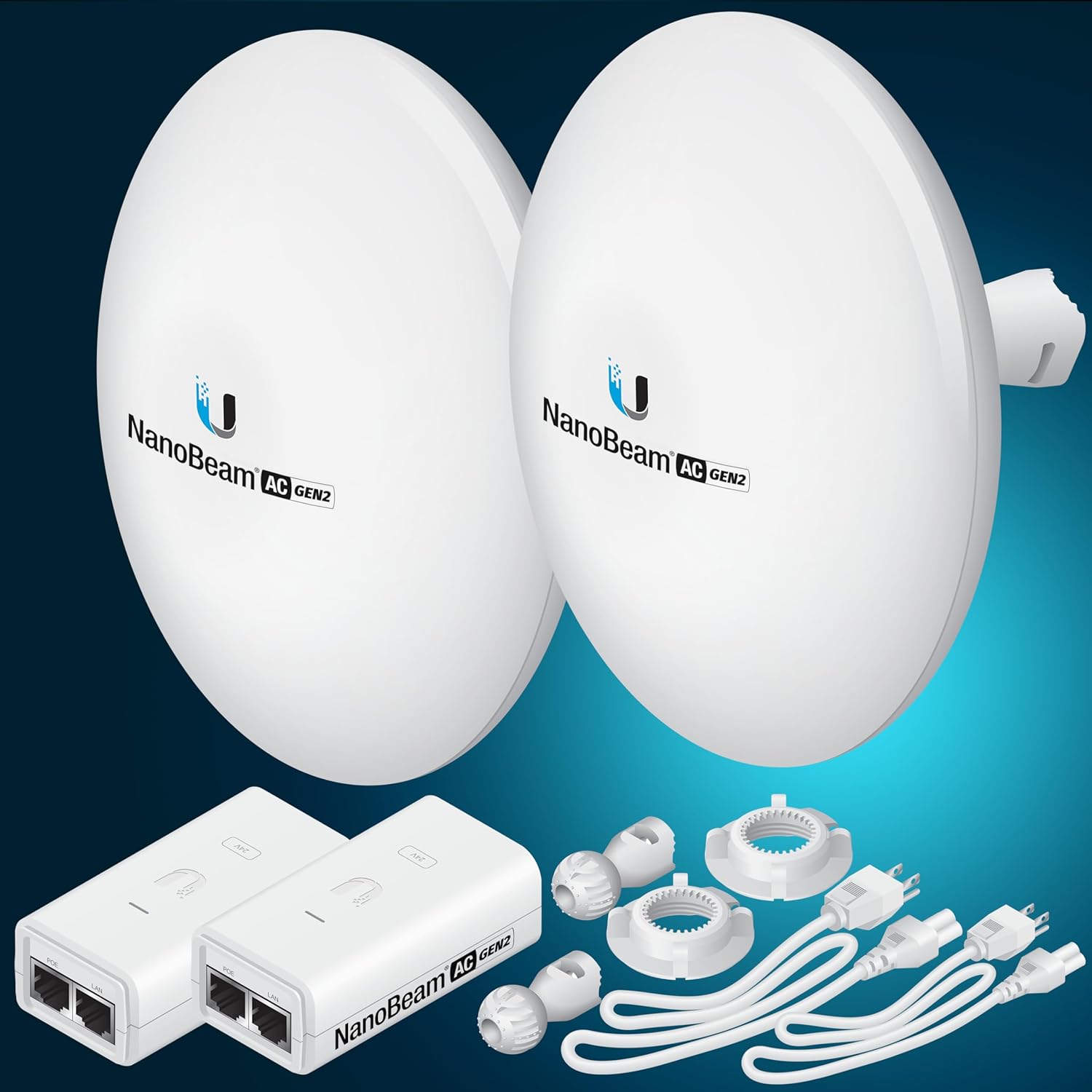 Amazon.com: Wireless Bridge NBE-5AC-GEN2 PRE-CONFIGURED Bundle of 2 ...