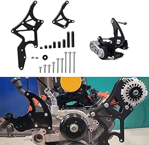 Amazon.com: Bevinsee LS Swap R4 AC Compressor High Mount Bracket ...