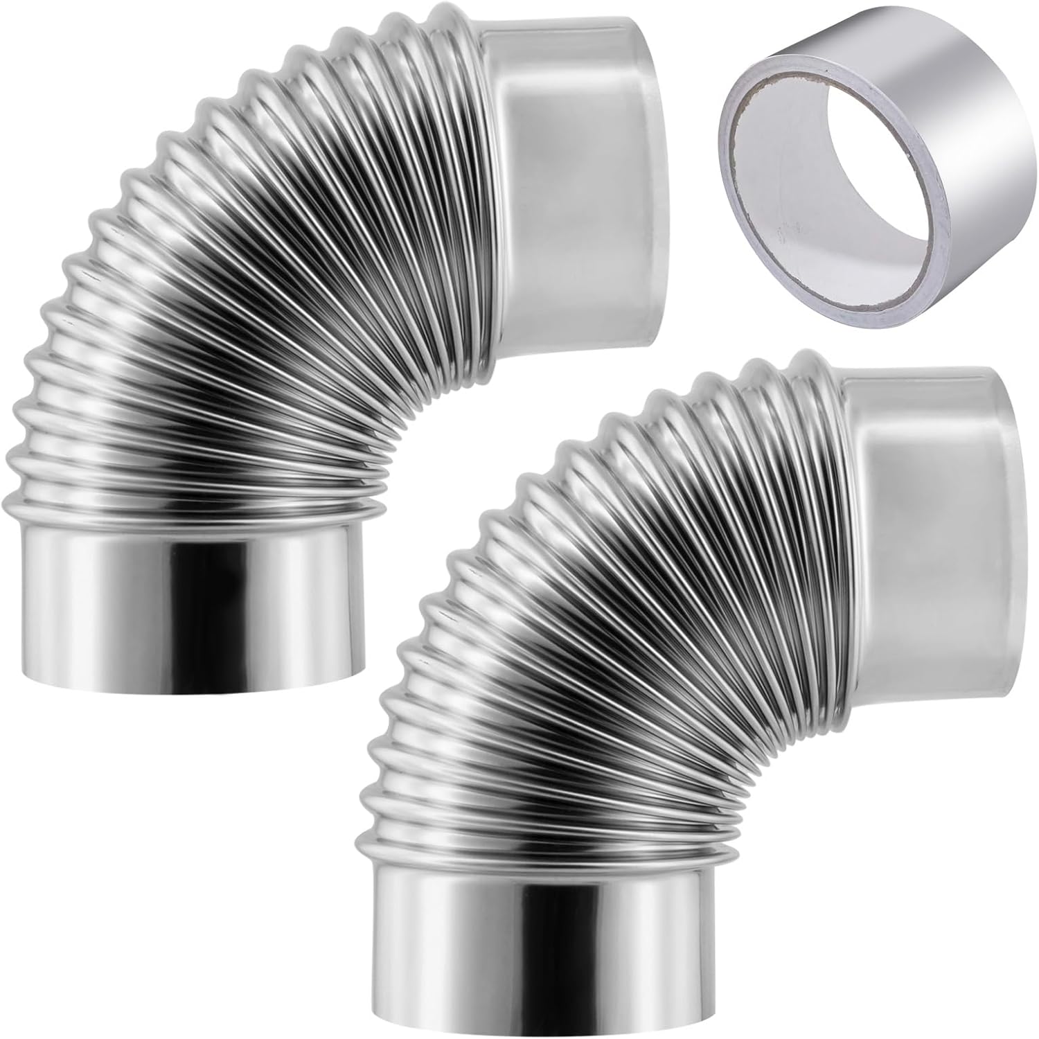 Amazon.com: Dryer Vent Elbow 4 Inch 90 Degree Exhaust Elbow 2PCS ...