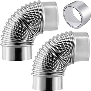 Amazon.com: Dryer Vent Elbow 4 Inch 90 Degree Exhaust Elbow 2PCS ...