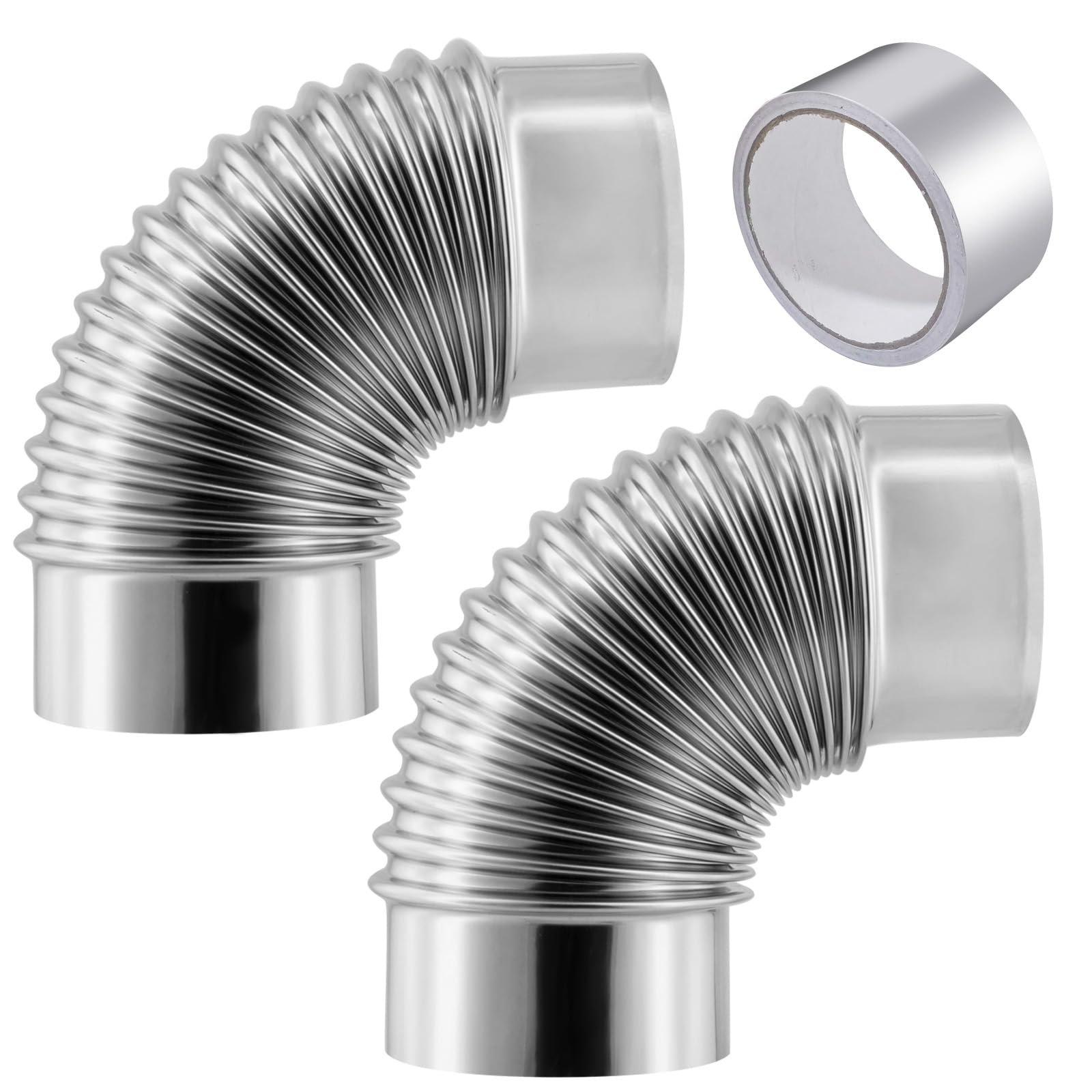 Amazon.com: Dryer Vent Elbow 4 Inch 90 Degree Exhaust Elbow 2PCS ...