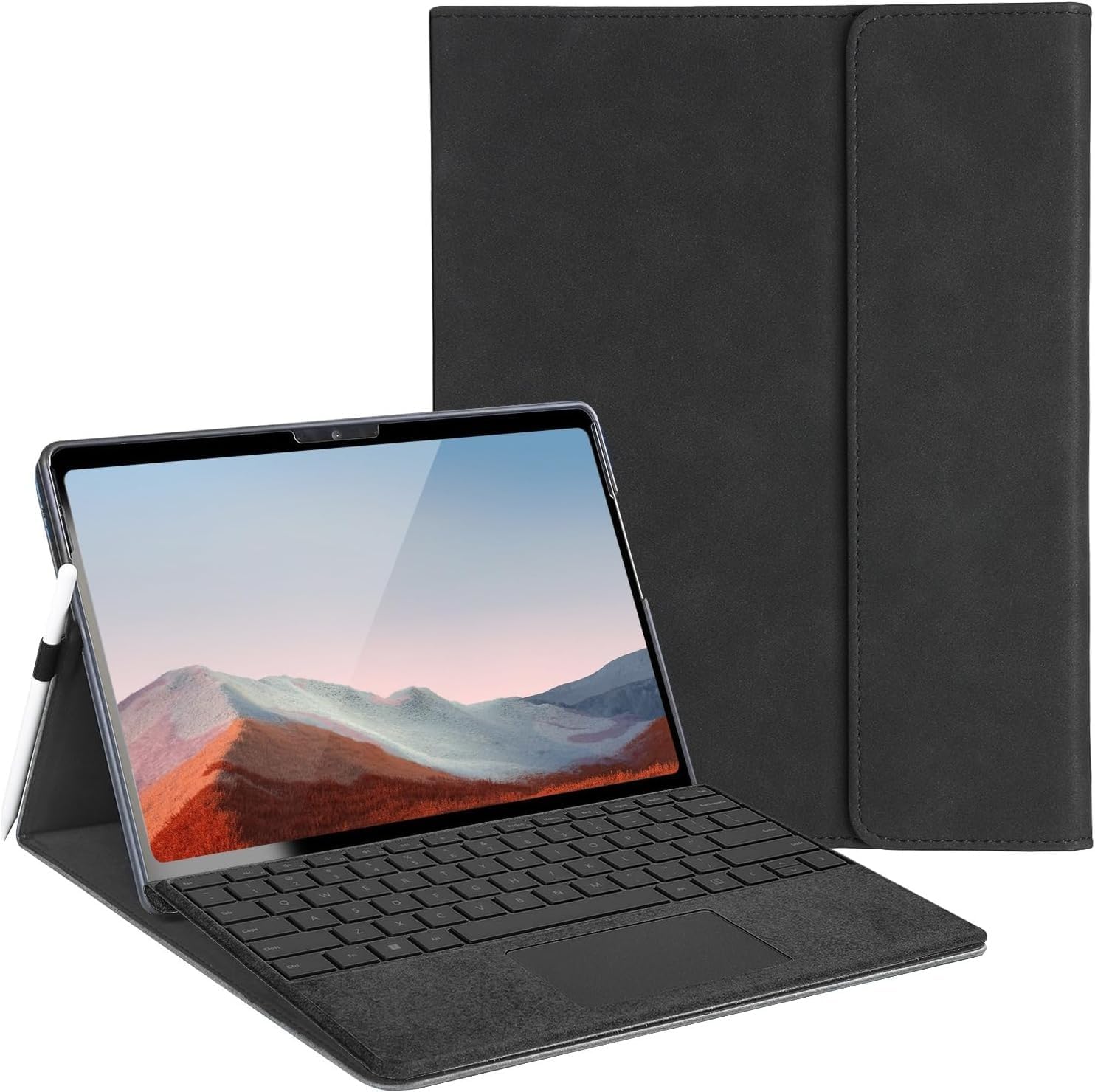 Kepuch Custer Case for Surface Pro 7 6 5 4,Ultra-Thin PU-Leather Hard ...