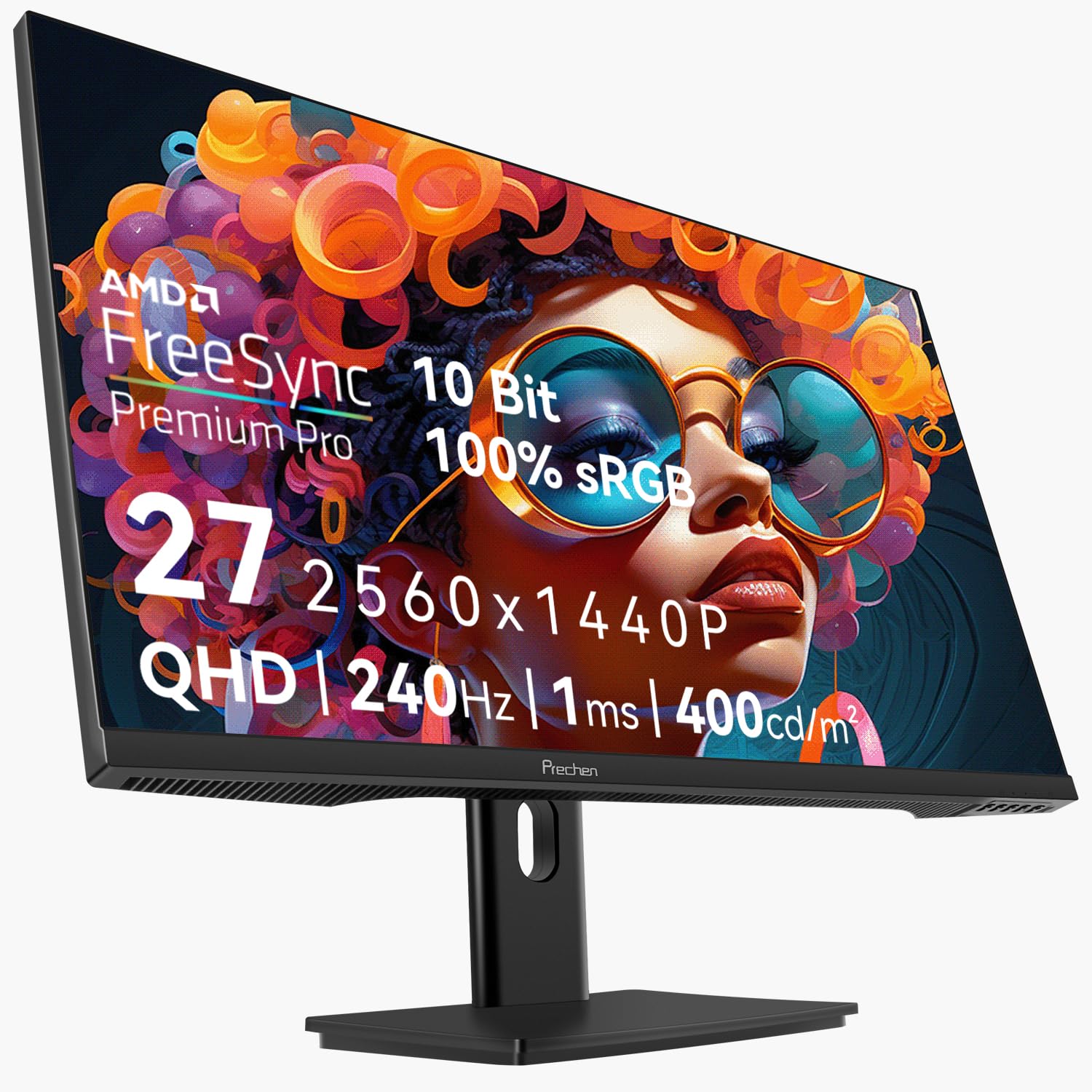 Amazon.com: 27 Inch 2K 240Hz QHD 2560x1440P Gaming Monitor, 1ms, 400cd ...