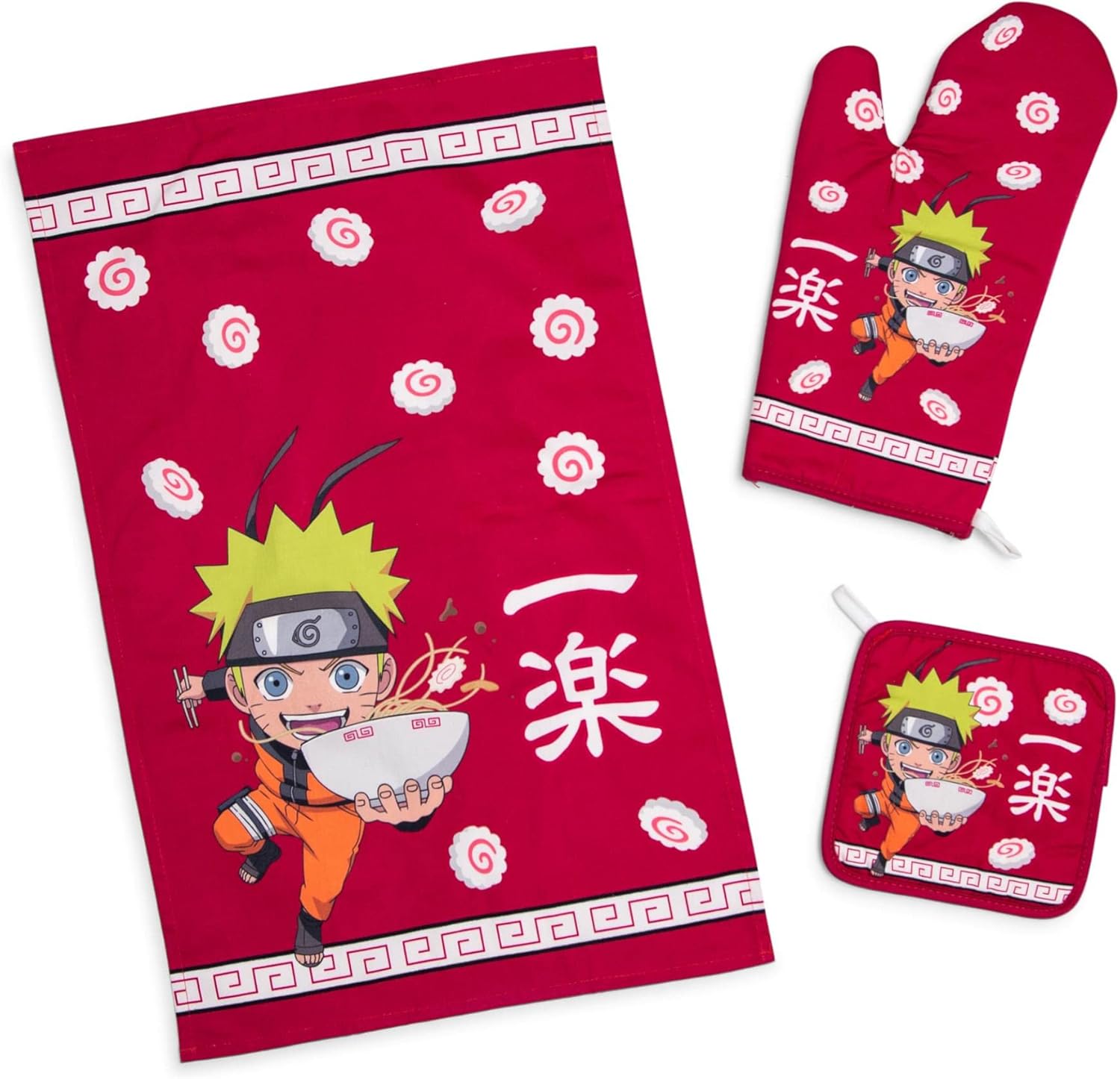 Amazon.com: Naruto: Shippuden Chibi Ramen 3-Piece Kitchen Set For ...