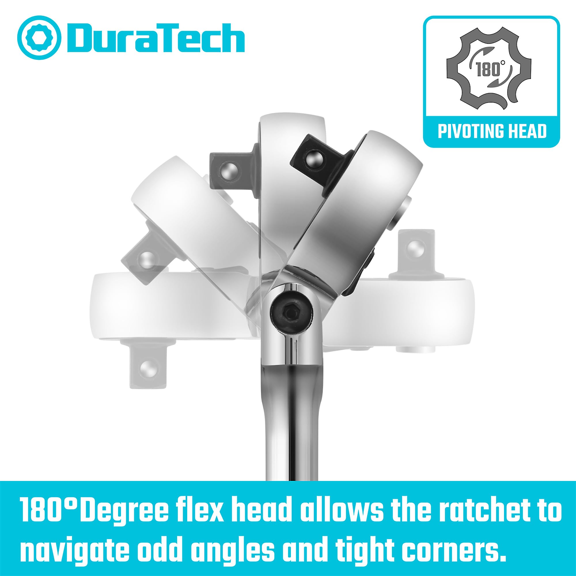 Snapklik.com : 1/2 Drive Flex-Head Ratchet, 72-Tooth Ratchet Wrench ...