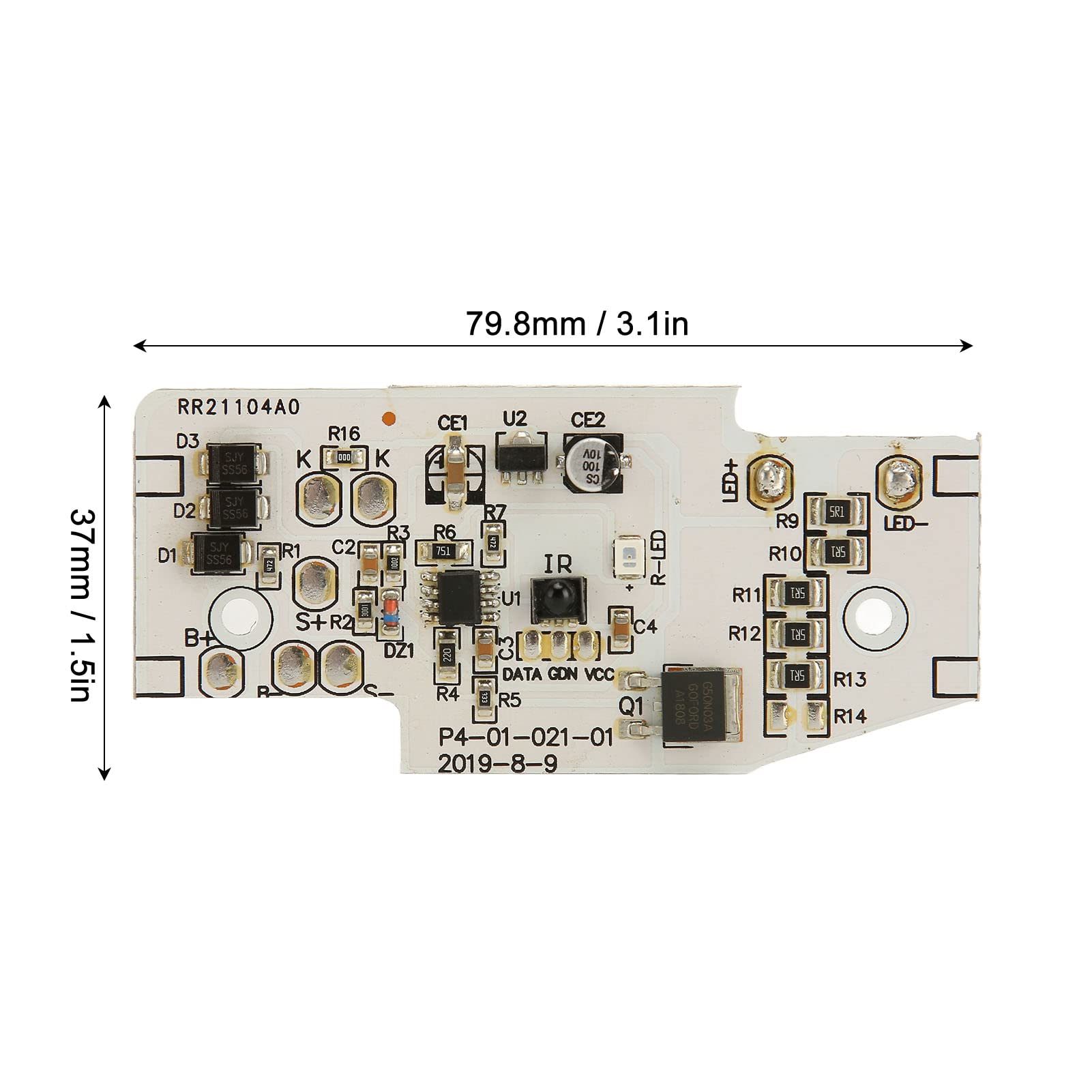 Snapklik.com : 4PCS Solar Lamp Circuit Board, Solar Power Charging ...