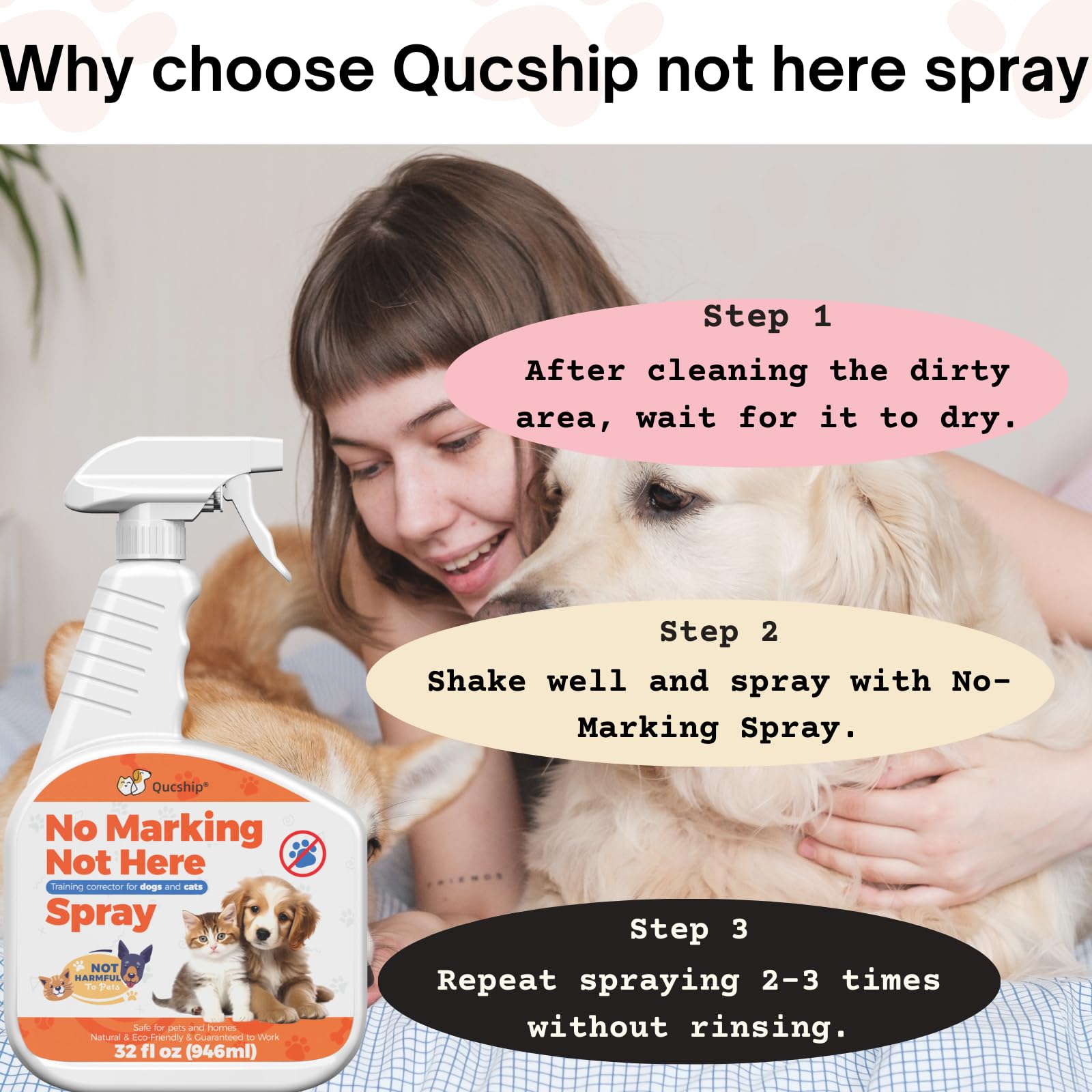 Snapklik.com : Dog Stay Away Spray - Not-Here Dog Spray - Indoor ...