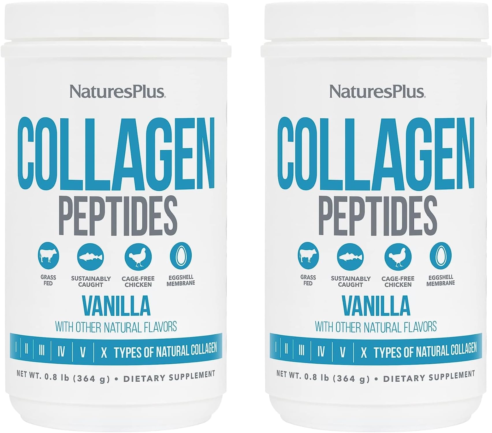Amazon.com: Natures Plus Collagen Peptides, Vanilla - 0.8 lb Powder ...