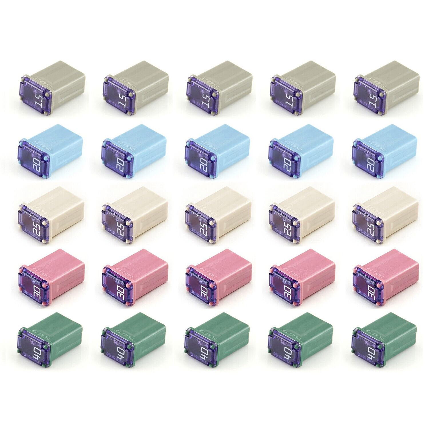 25A FMM MCASE Automotive Fuses 10 Pack 10PCS 25Amp Micro Cartridge ...