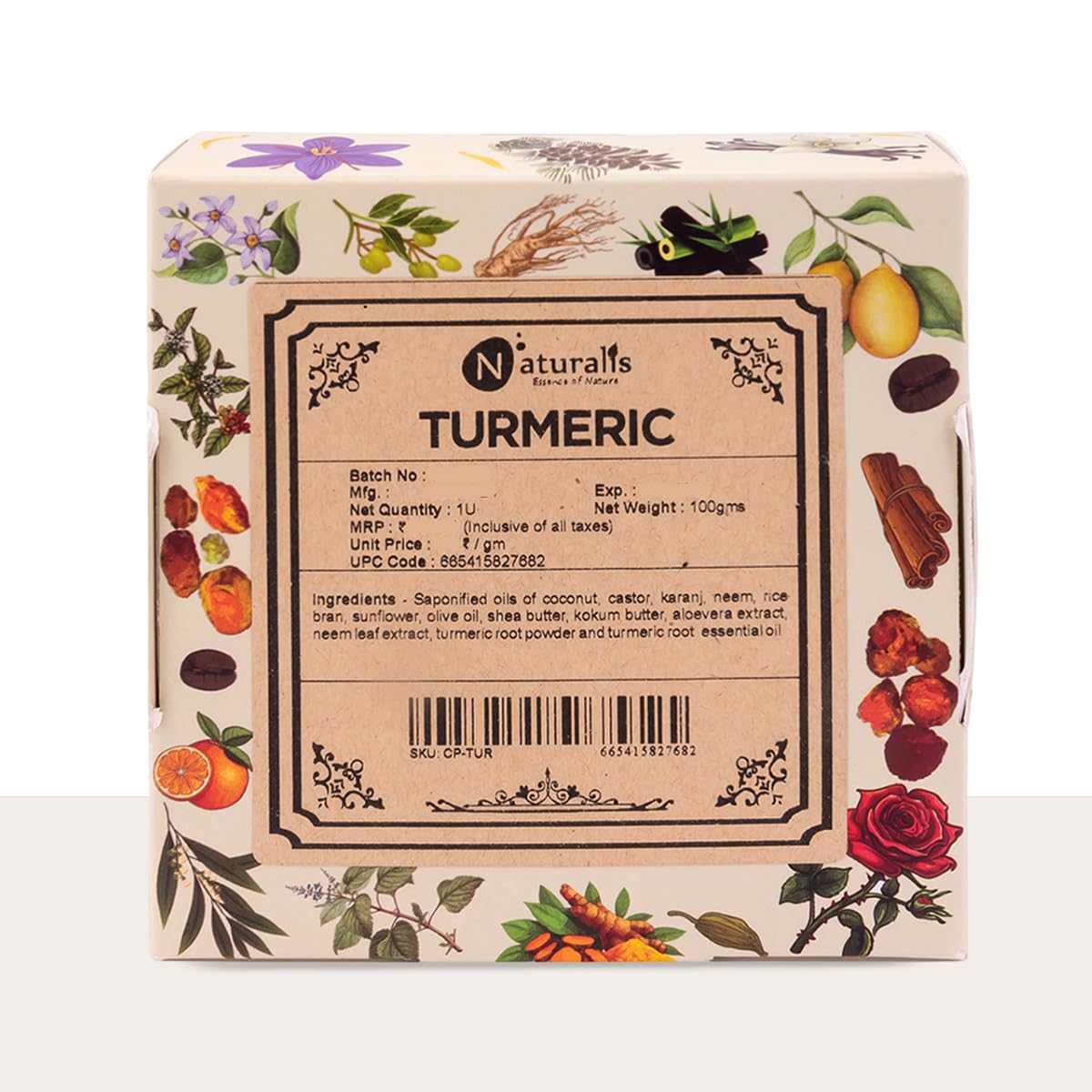 Buy Naturalis Turmeric Soaps for Bath– Handmade Cold Pressed Turmeric ...