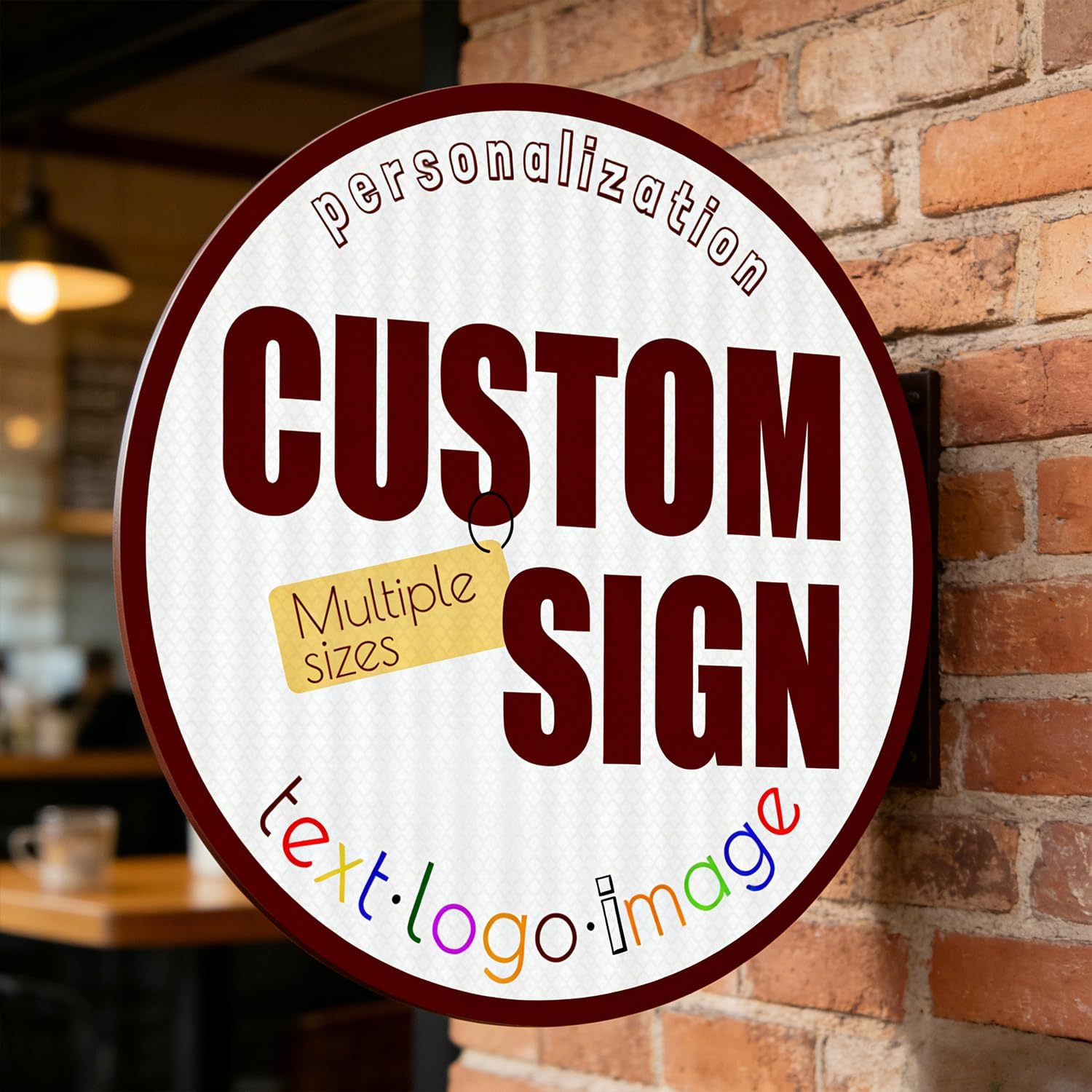 Amazon.com: custom metal signs outdoor,custom logo sign,8"-40"Multiple ...