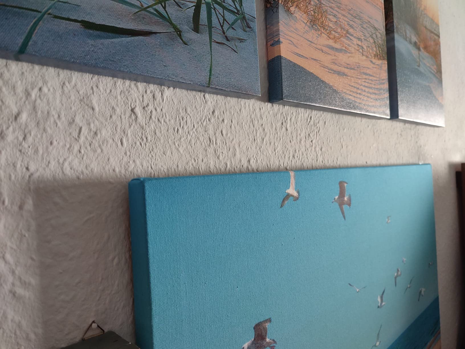 Amazon.de: Revolio 120x80 cm Leinwandbild Wandbilder Wohnzimmer Modern Kunstdruck Design ...