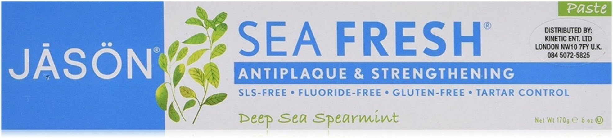 Amazon.com : Jason Sea Fresh Strengthening Fluoride-Free Toothpaste ...