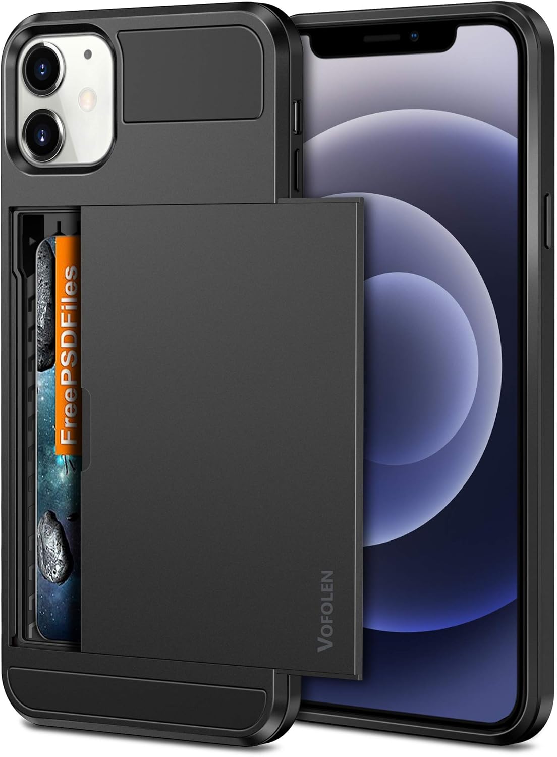 Vofolen Compatible with iPhone 12 Mini Case 5G Wallet Cover Credit Card ...