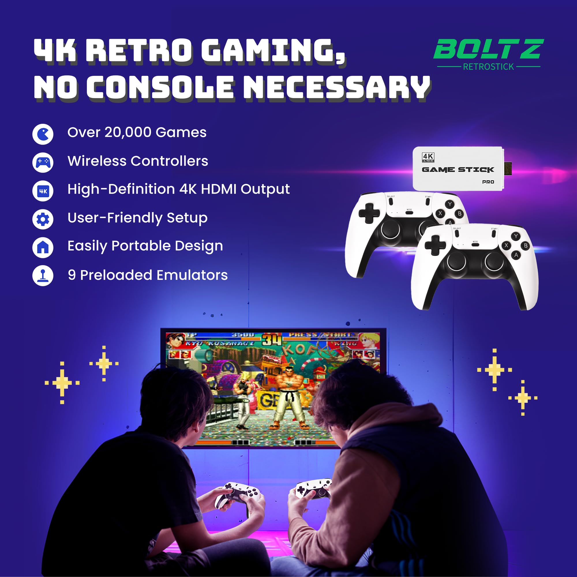 Boltz Retro Stick Gaming Stic...B0DM4DP22F | Encarguelo.com