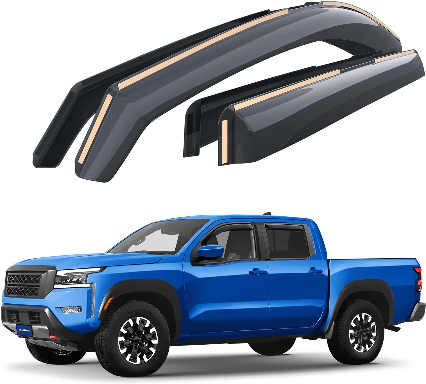 Amazon.com: Goodyear Shatterproof in-Channel Window Deflectors for ...