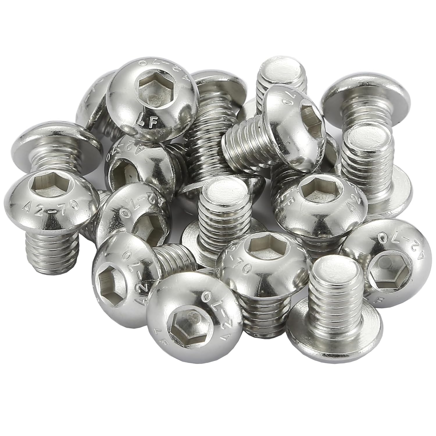 AMLOOPH M3 Bolts, M3 x 6mm Hex Socket Button Head Machine Bolts/Screws ...