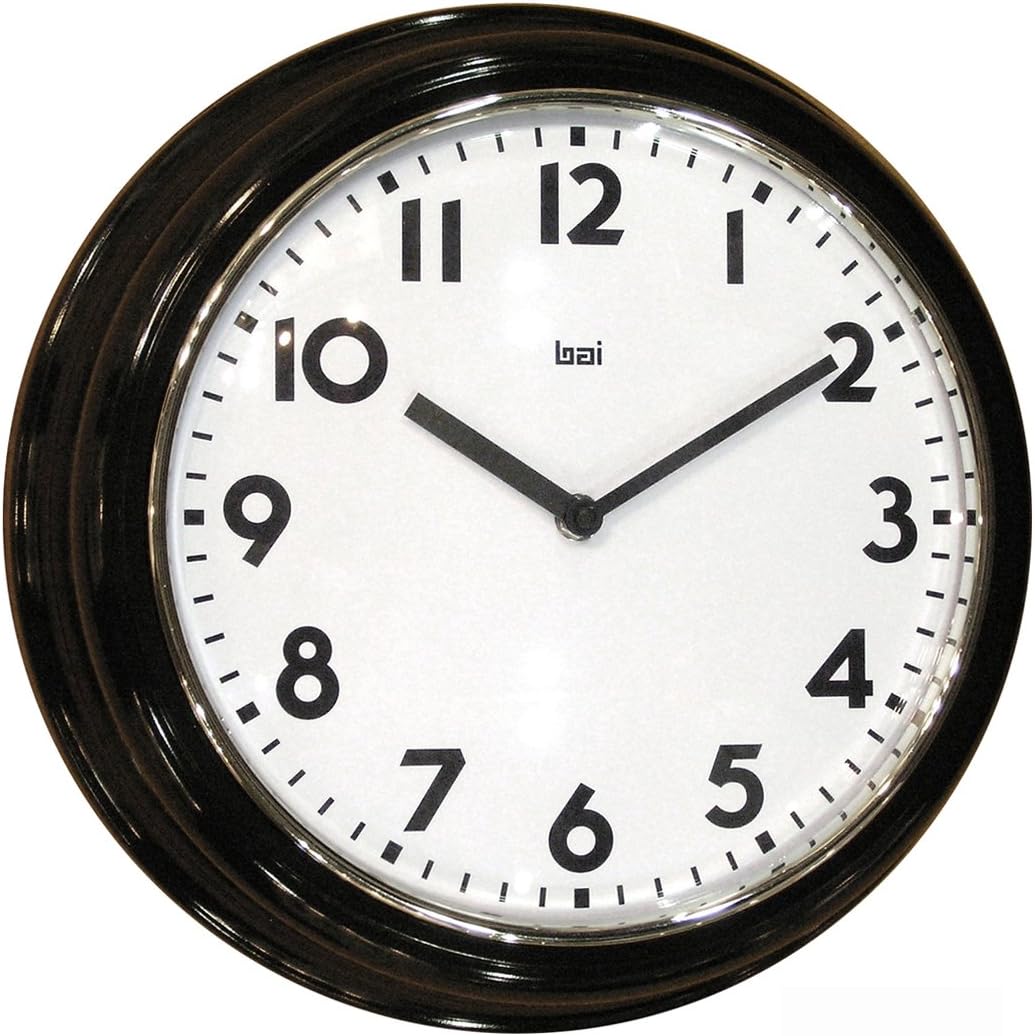 Amazon.com: Bai School Wall Clock, Black : Home & Kitchen