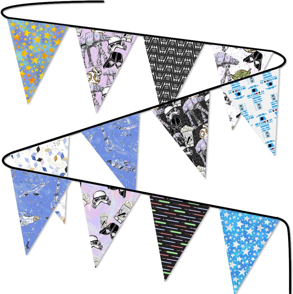 Amazon.com: TENNYCHAOR May The 4th Be With You banner,Gold Glitter ...
