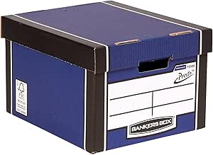 BANKERS BOX Premium Classic Storage and Archive Boxes With Lids (WxHxD ...