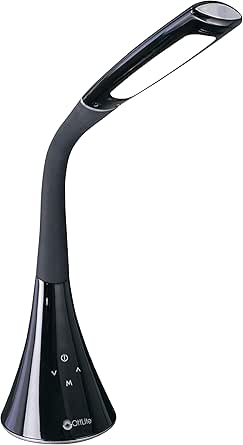 OttLite Swerve LED Desk Lamp with USB Charging, 3 Color Modes, Long ...